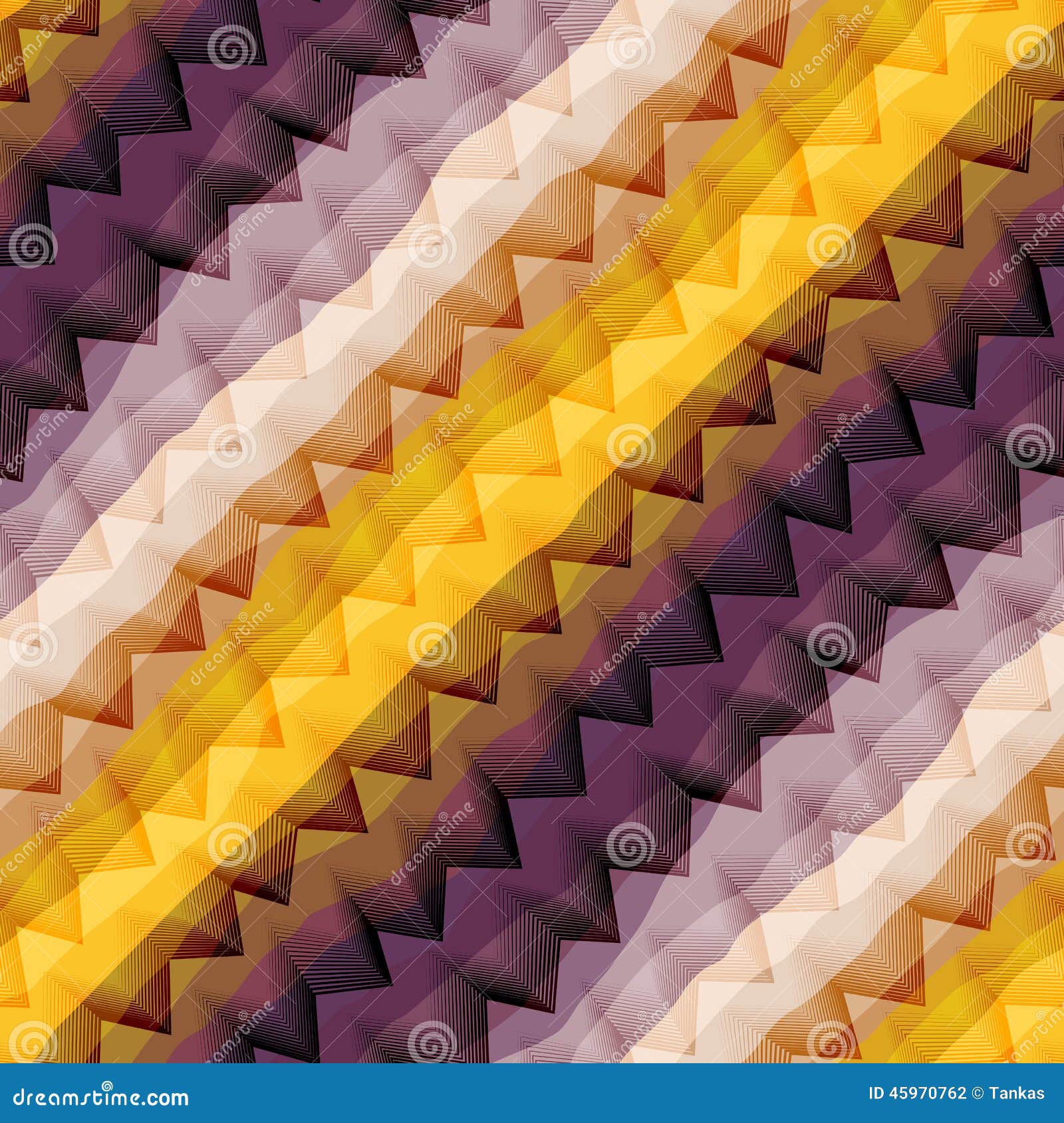 Diagonal Violet and Yellow Chevron Stock Illustration - Illustration of ...