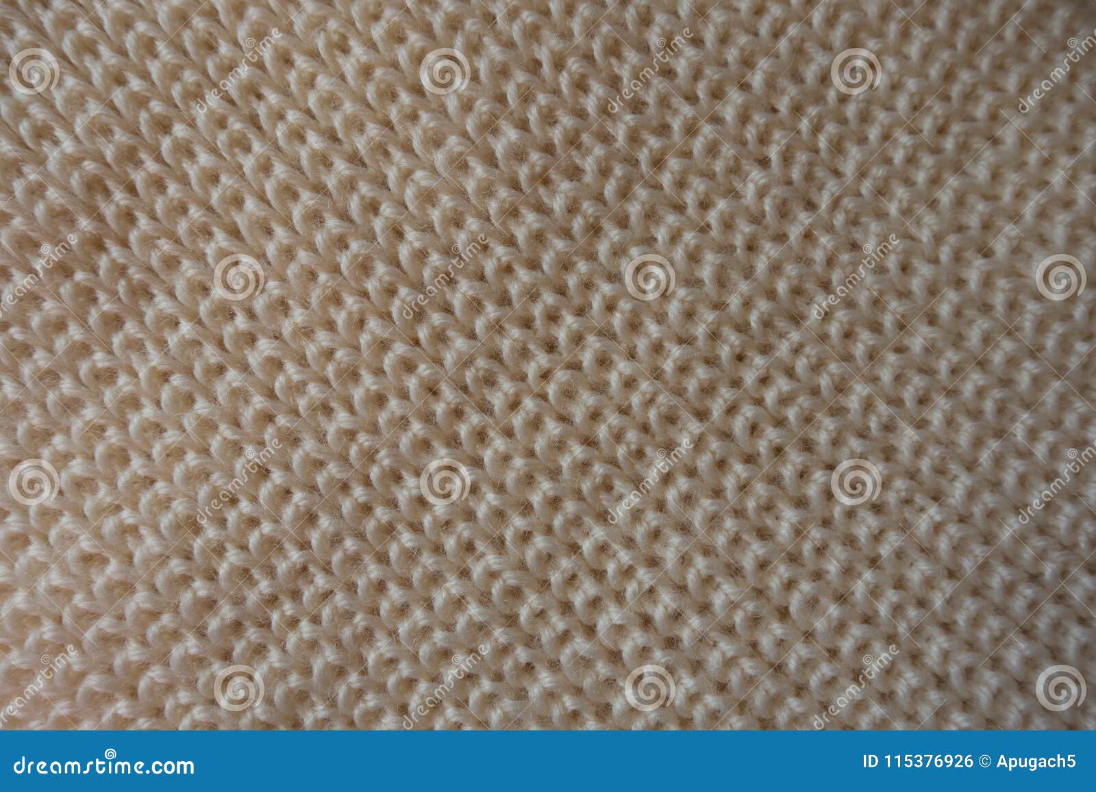 Diagonal Wales on Beige Knitted Fabric Stock Photo - Image of handmade ...
