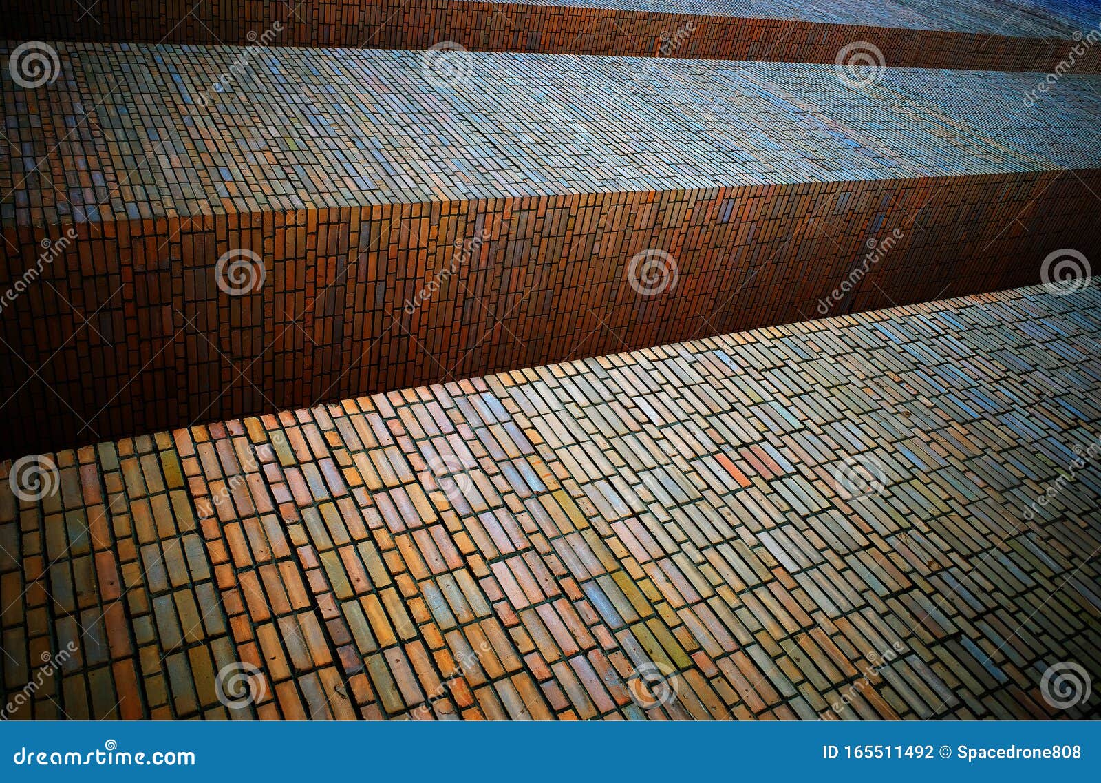 Diagonal Walls from Brick Construction Background Stock Photo - Image ...