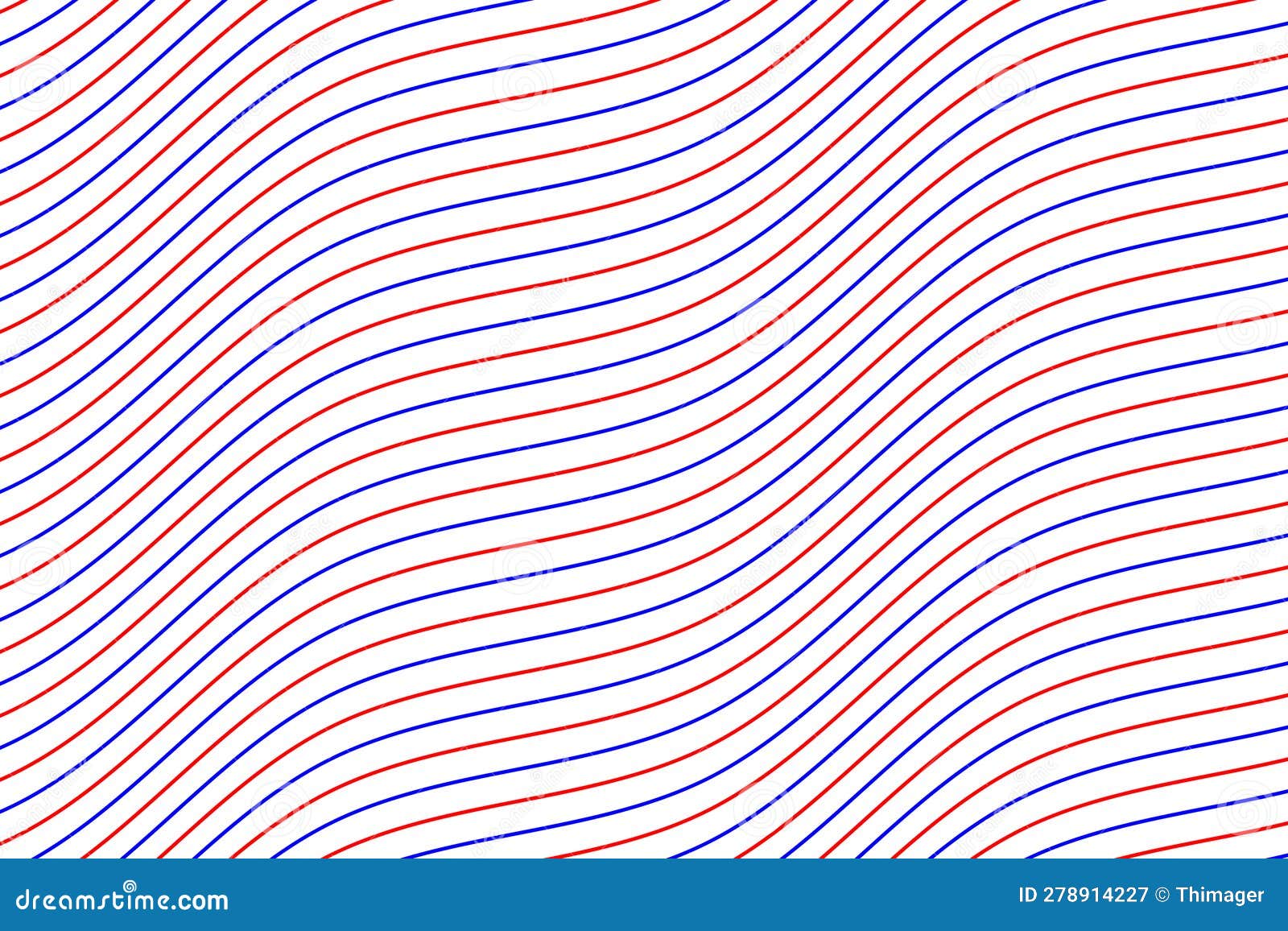 Red and Blue Dynamic Motion Wave Lines Art Fabric Pattern on White ...