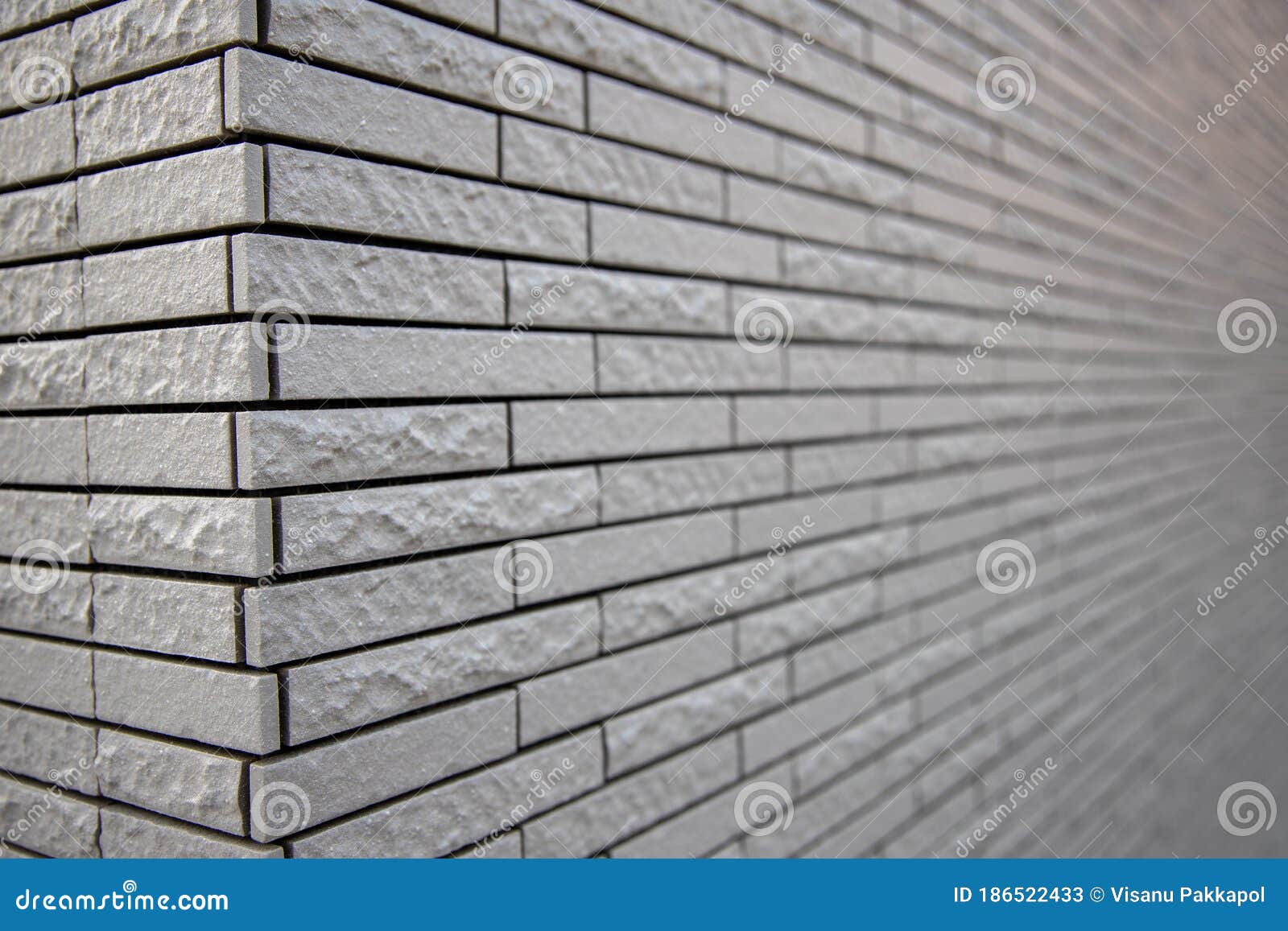 Diagonal White Brick Wall Background Stock Image - Image of ...