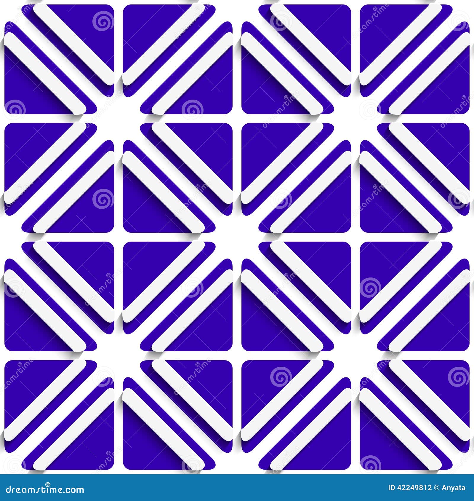 Diagonal White Frames and Deep Blue Pattern Stock Vector - Illustration ...
