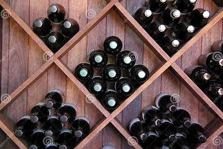 Diagonal Wine Rack stock photo. Image of matrix, cellar - 6052682
