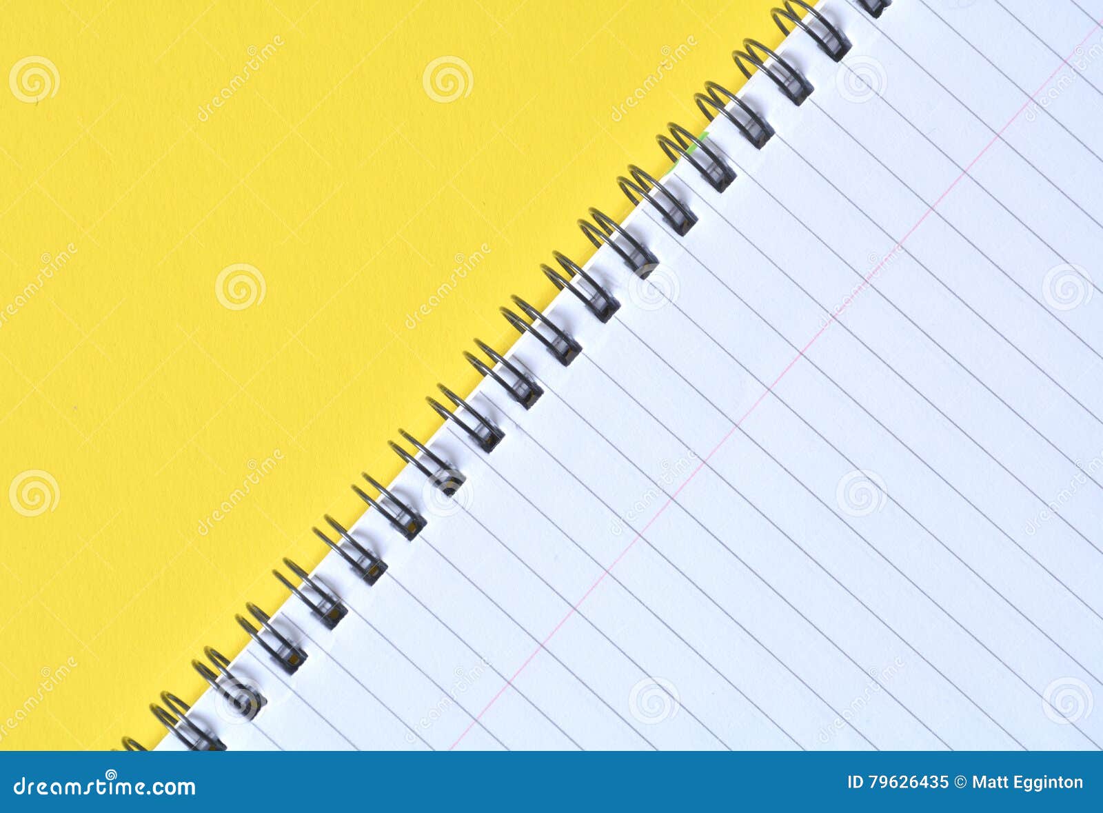 Diagonal Yellow Notepad stock image. Image of design - 79626435