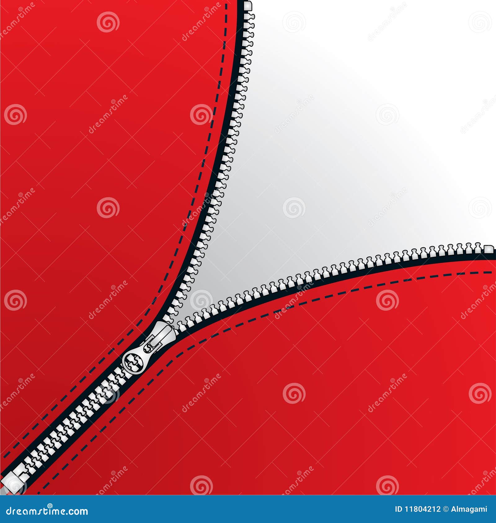 Diagonal zipper stock vector. Illustration of fastener - 11804212