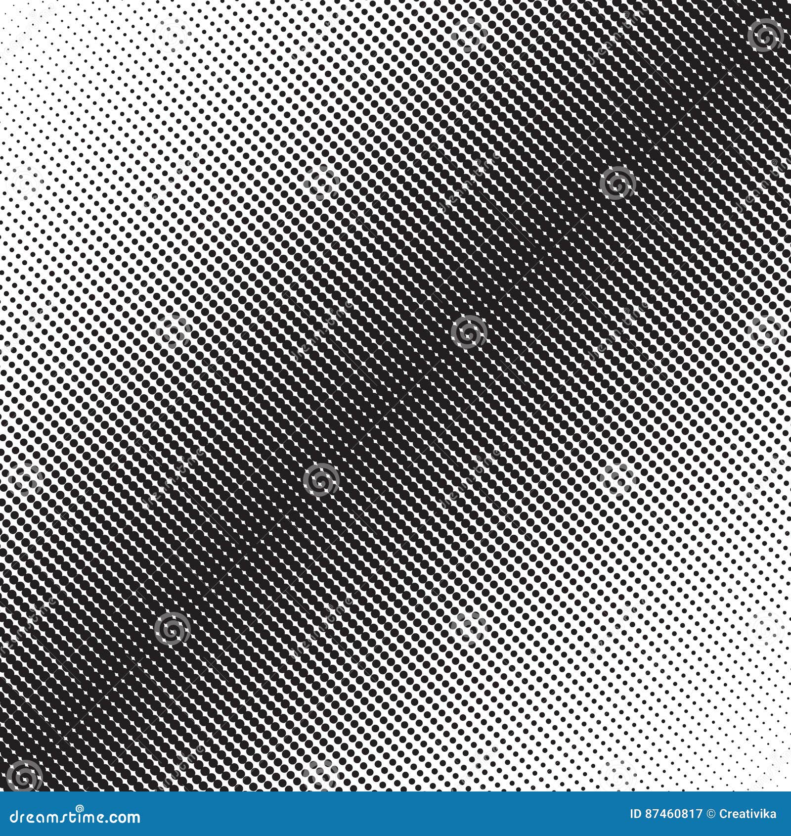 Diagonaler Dots Halftone Pattern Vektor Abbildung - Illustration von ...