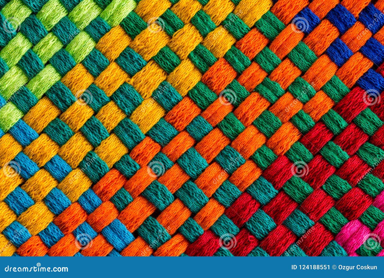 Diagonally Angled Interweaving Threads of Fabric Stock Image - Image of ...