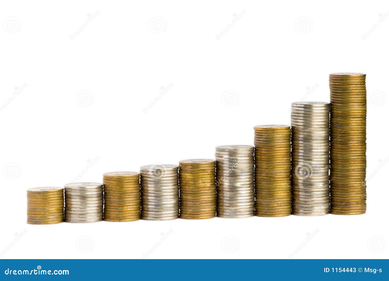Diagram stock image. Image of piled, banking, profit, coins - 1154443