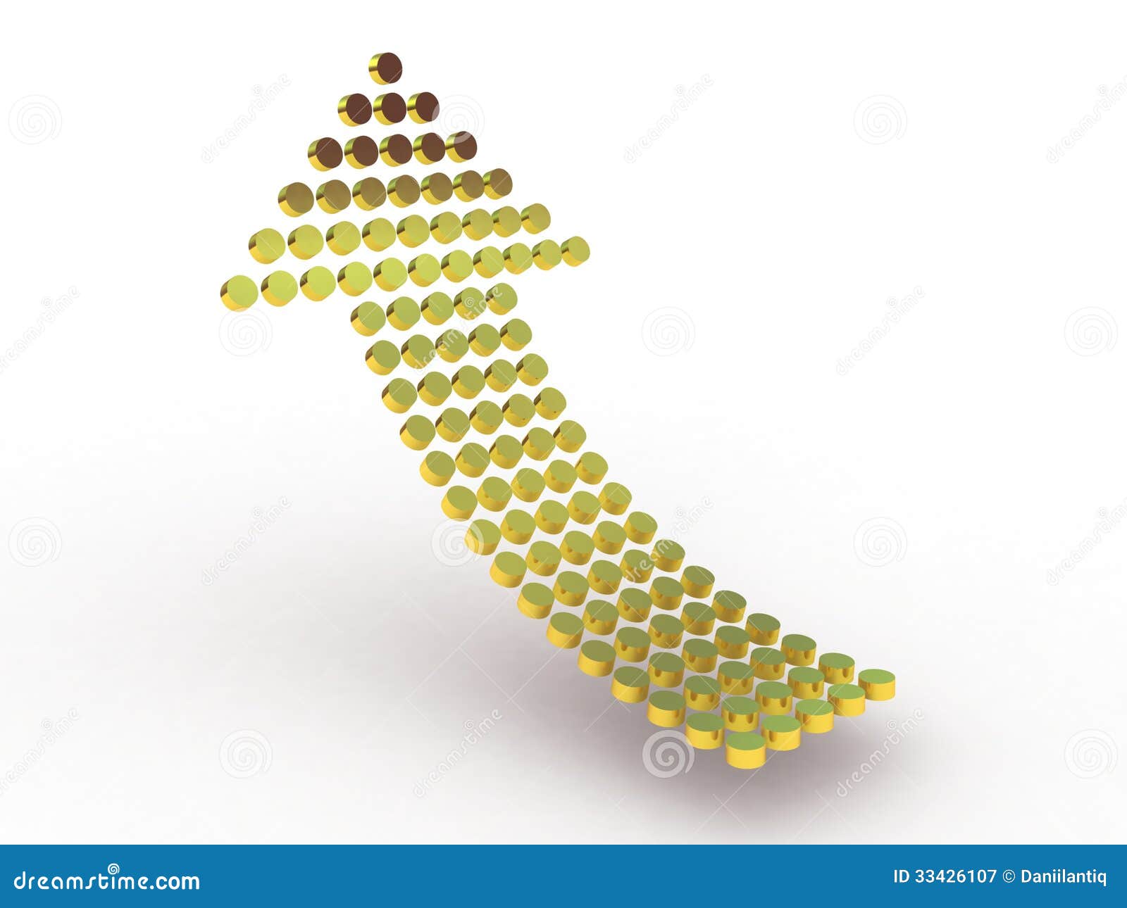 3d Diagram With Arrow Cutouts Cartoon Vector | CartoonDealer.com #43822025