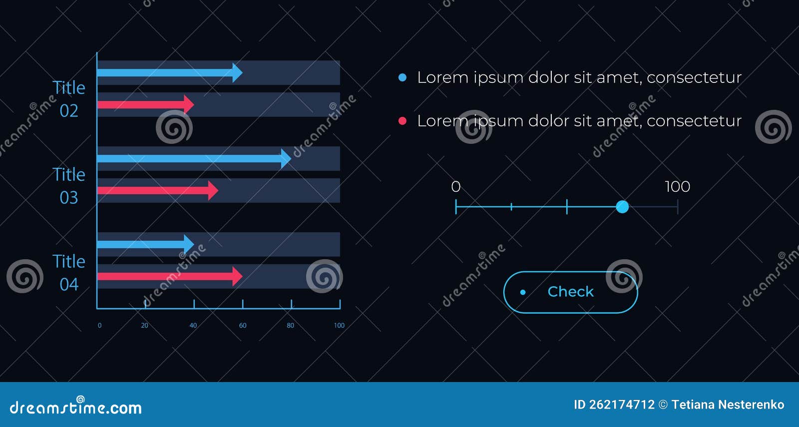 Diagram with Arrows UI Element Template Stock Vector - Illustration of digital, design: 262174712