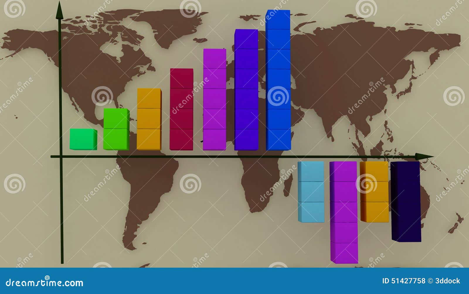 Diagram On A Background The Maps Of The World Royalty-Free Illustration ...