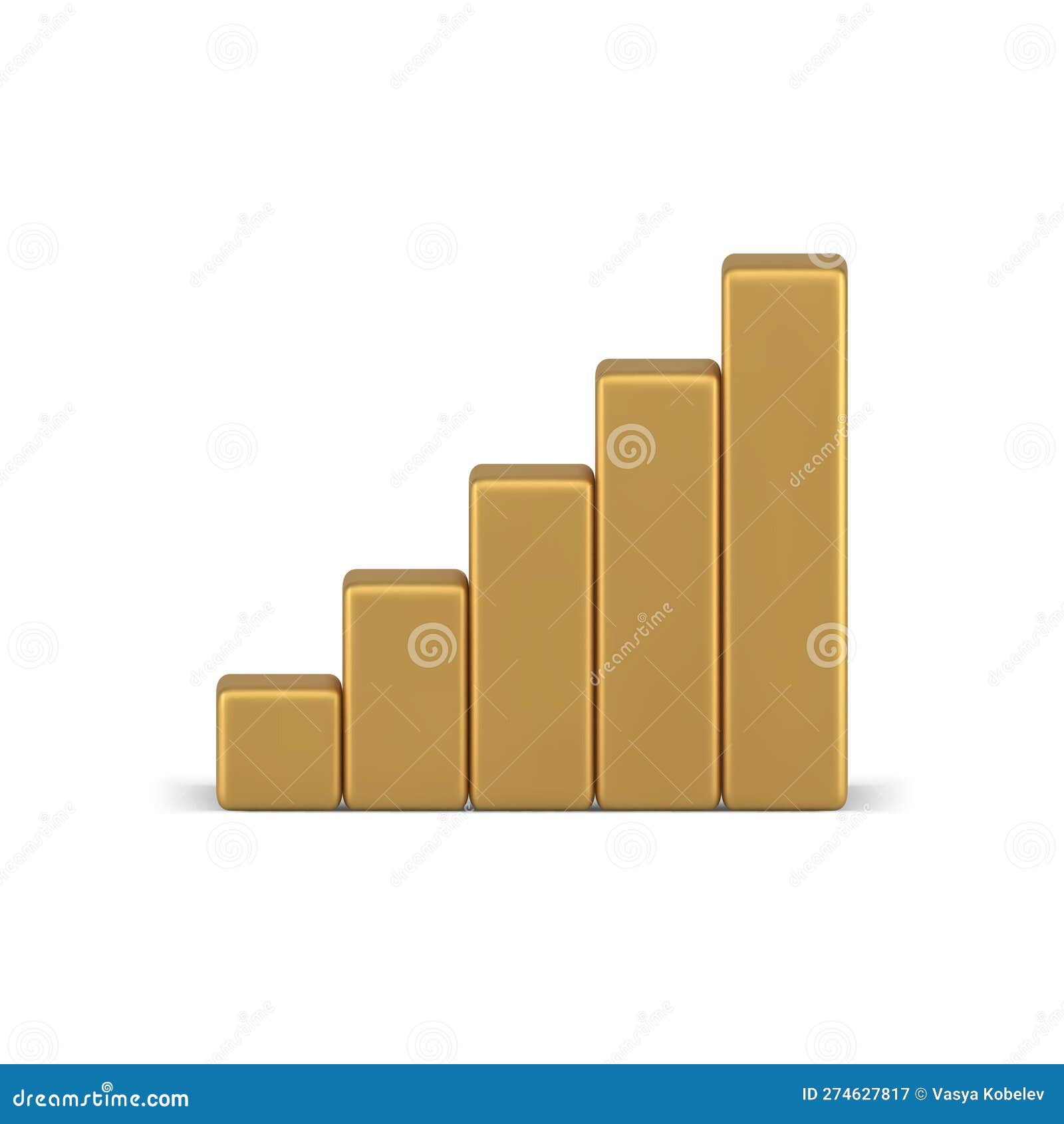 Diagram Bar Chart Column Analytics Annual Increase Golden Graph 3d Icon ...