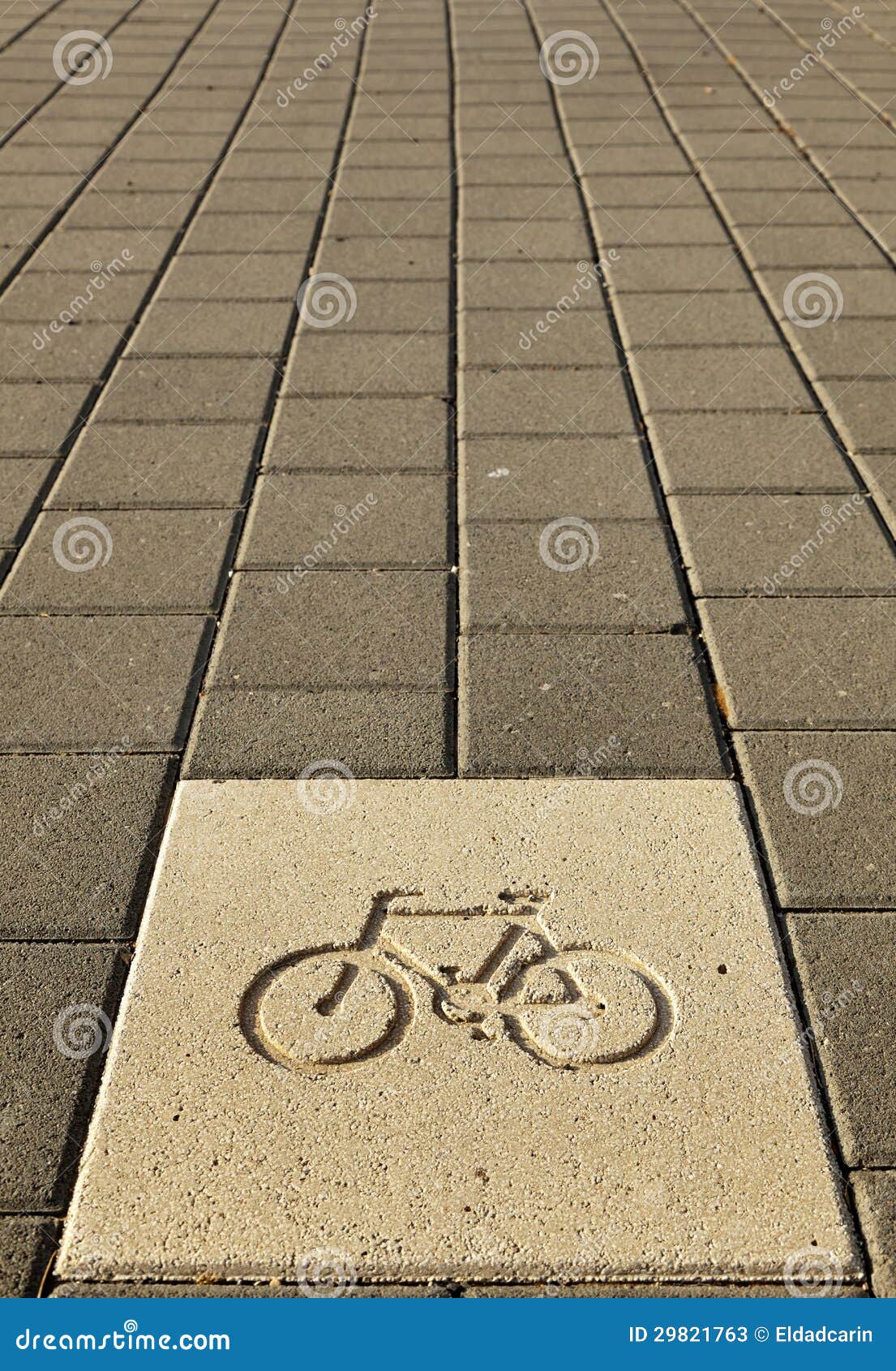 Bicycle Path Sign stock image. Image of diminishing, copy - 29821763