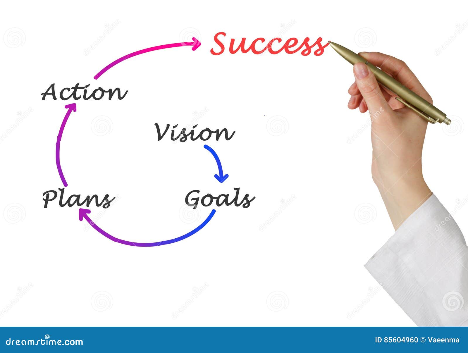 Diagram of Business Success Stock Photo - Image of organizational ...