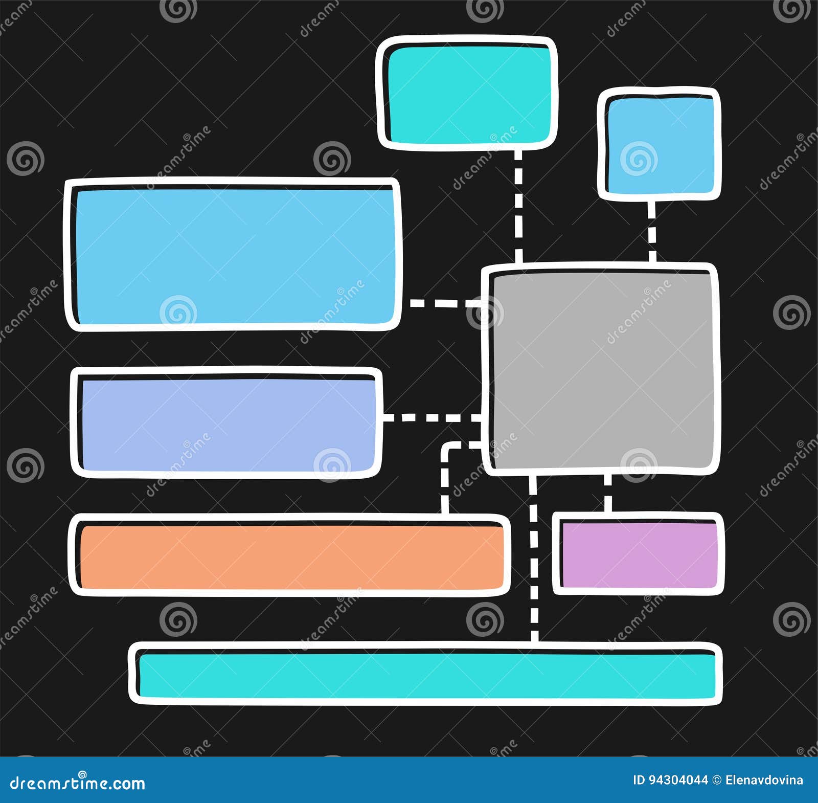 Diagram, Chart, Colour, Frame, Text, Blank, Black Background. Stock ...