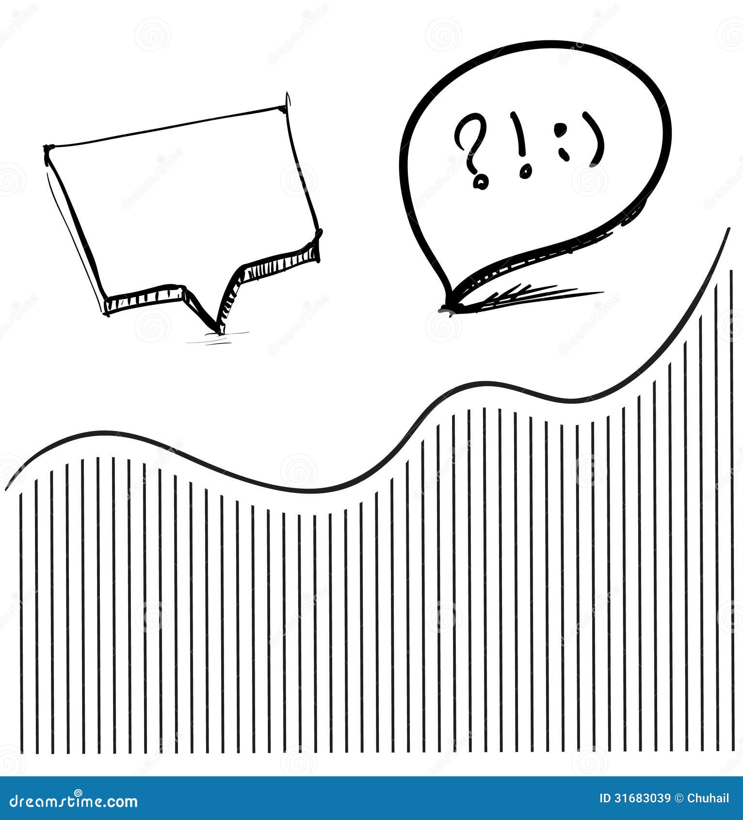 Diagram Chart and Speech Bubbles Stock Vector - Illustration of ...