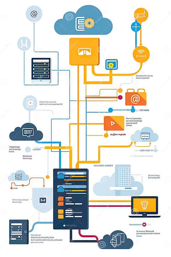 A Diagram of a Cloud Computing Architecture Showing the Integration of Different Services and ...