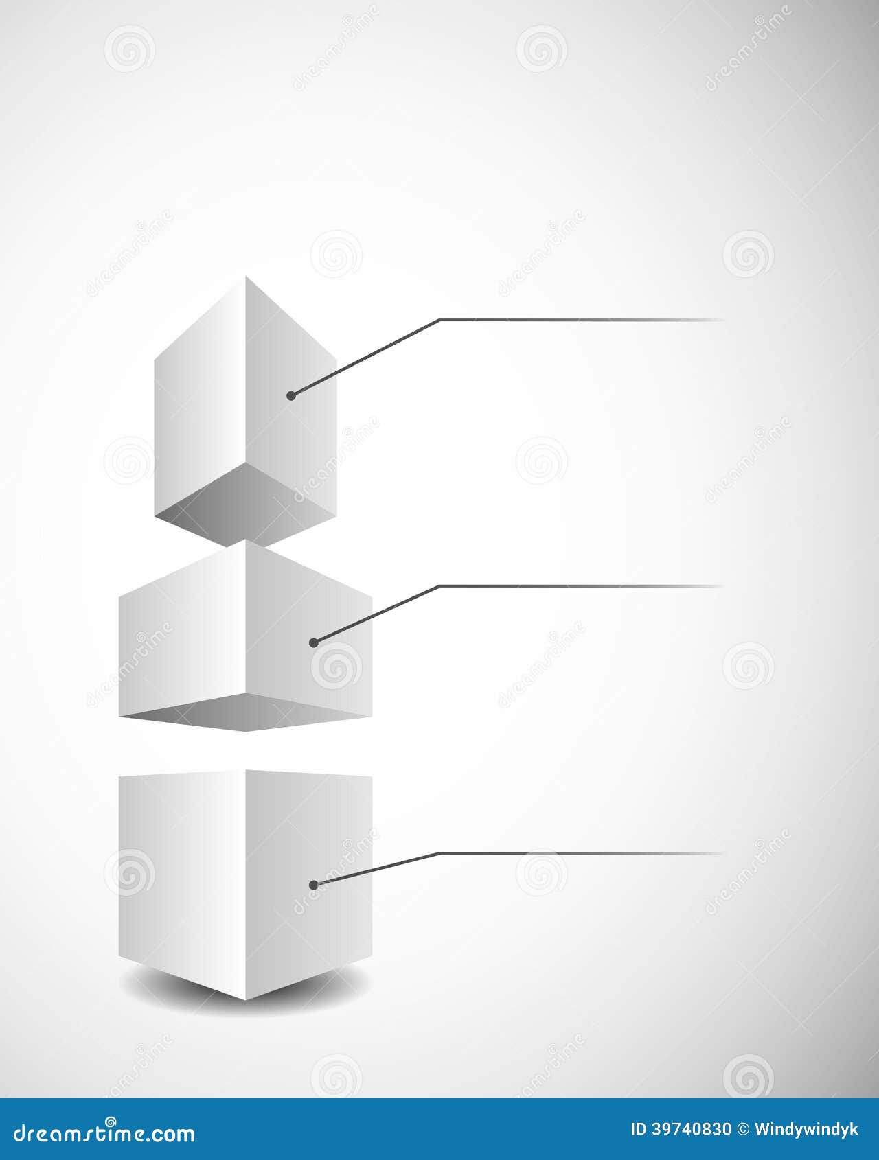 Timeline Cubes With Photos Template Vector Illustration | CartoonDealer ...