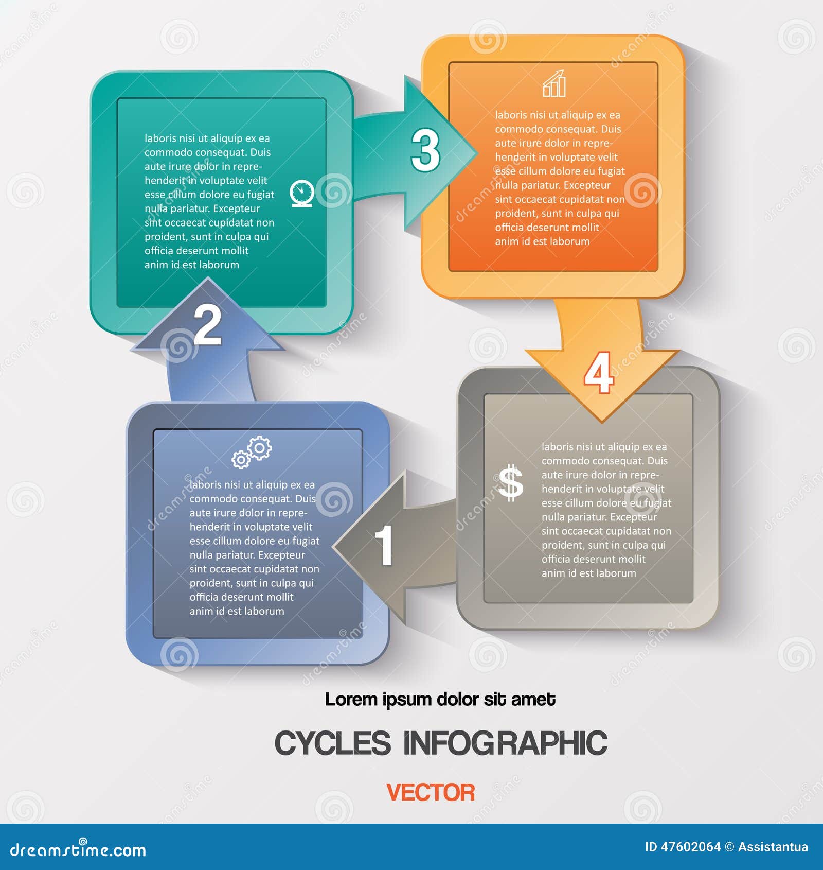 Diagram Cyclic Business Process or Workflow for Success Project Stock ...