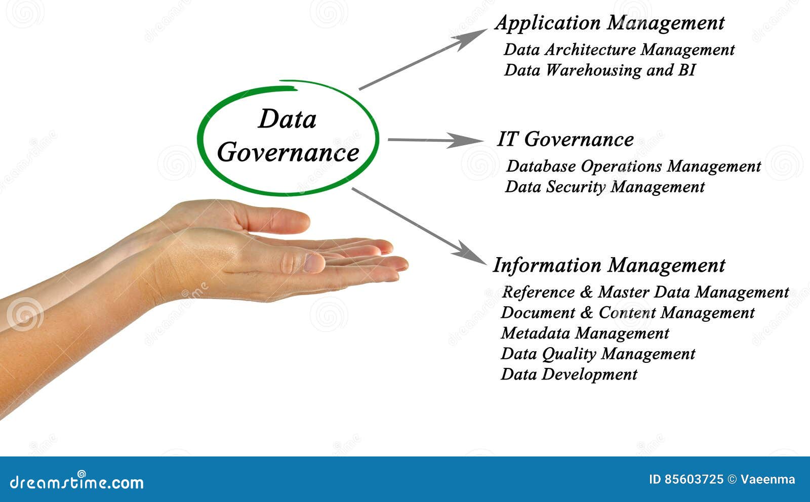 Diagram of Data Governance stock image. Image of information - 85603725