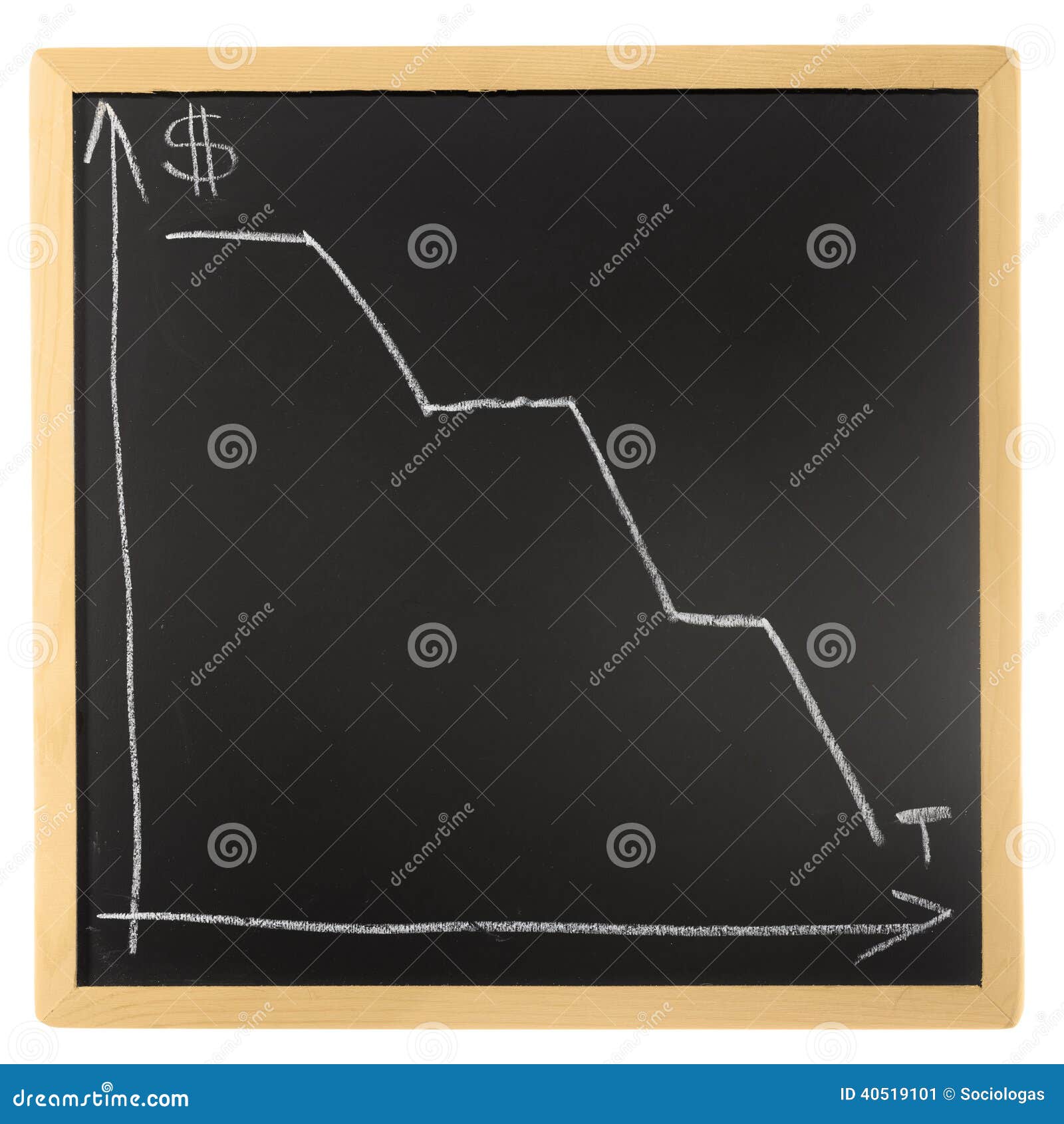 Diagram DOWN stock image. Image of class, empty, draw - 40519101