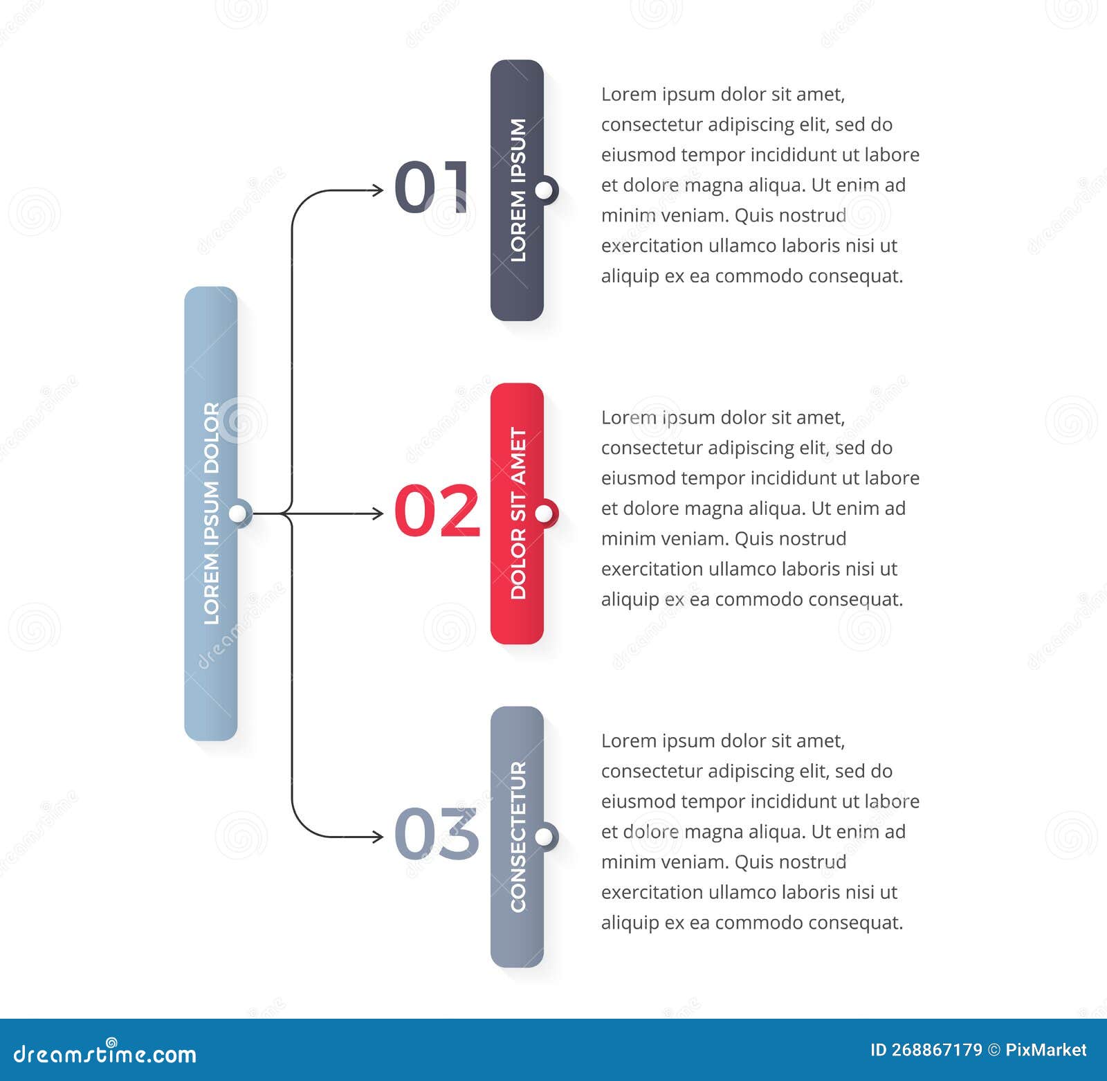 Horizontal Diagram, 4 Round Elements Connected In Two Different Ways ...