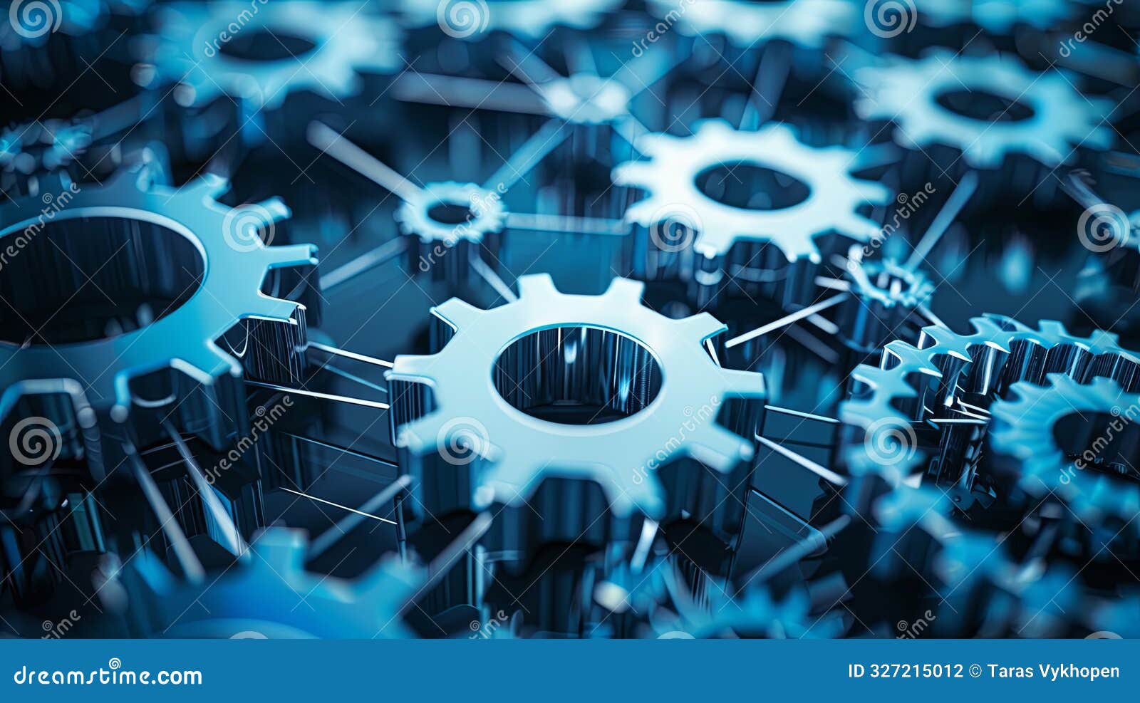 A Diagram Featuring Strings and Gears To Represent Business Processes ...