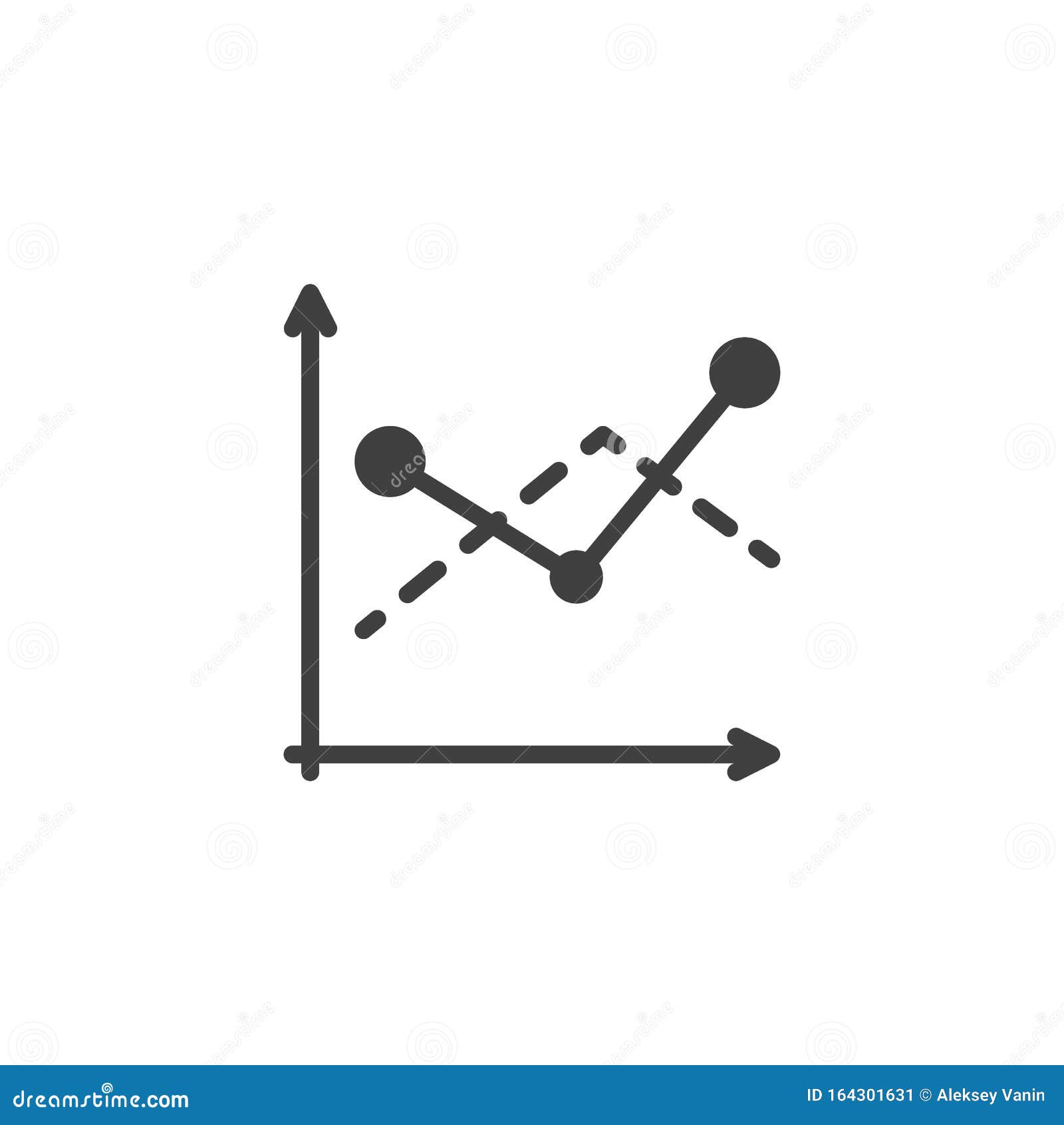 Diagram graph vector icon stock vector. Illustration of chart - 164301631