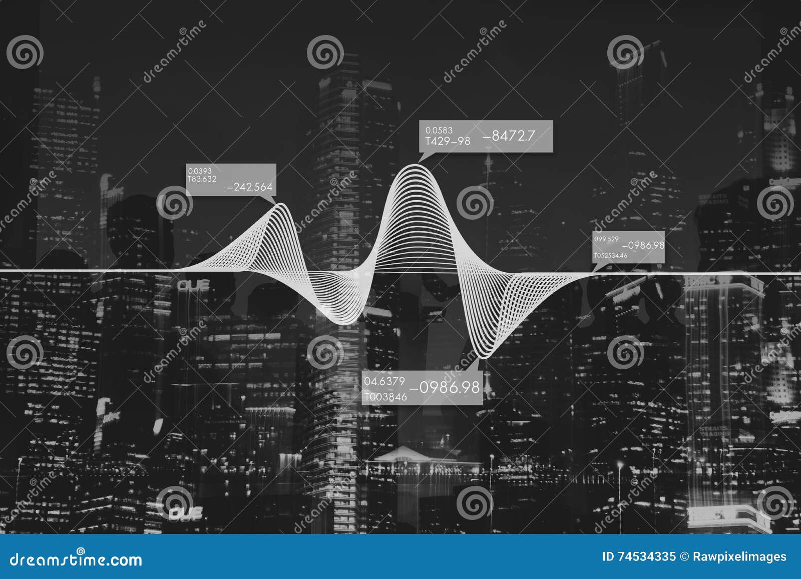 Diagram Graphs Information Statistics Stock Data Concept Stock Image ...
