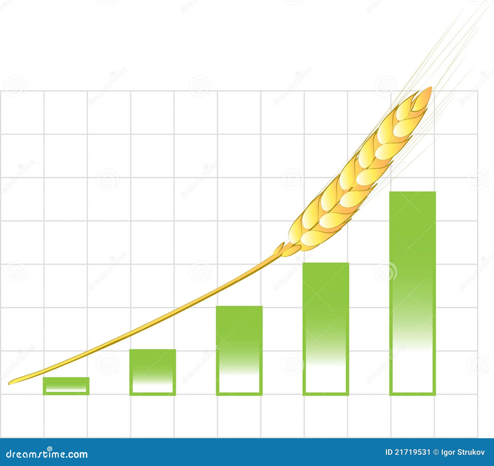 Diagram of growth stock vector. Illustration of cereal - 21719531