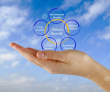 Diagram of Human Security stock photo. Image of economical - 85676190