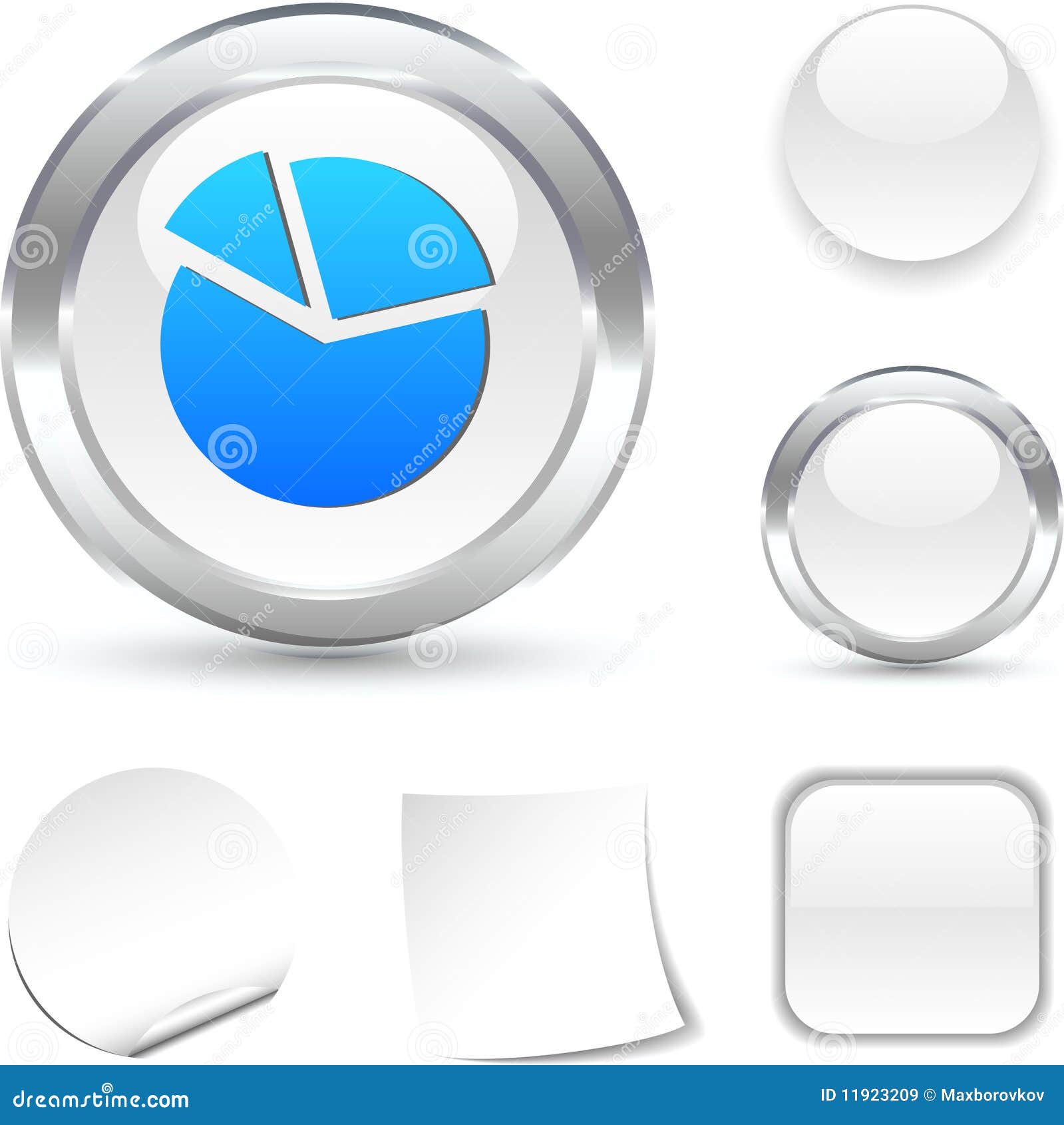 Diagram icon. stock vector. Illustration of graph, reflection - 11923209