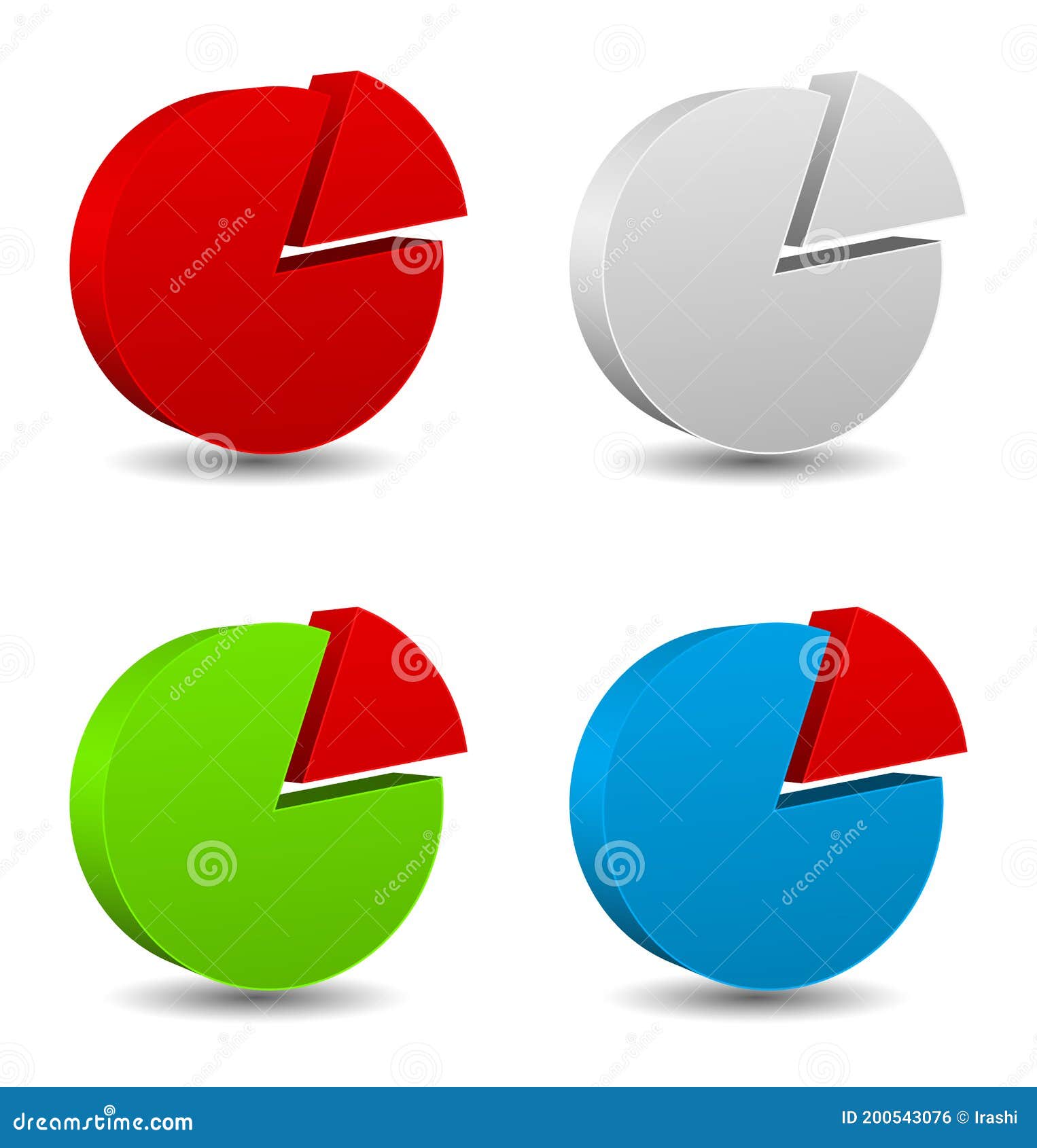 Diagram icon 3d stock vector. Illustration of report - 200543076