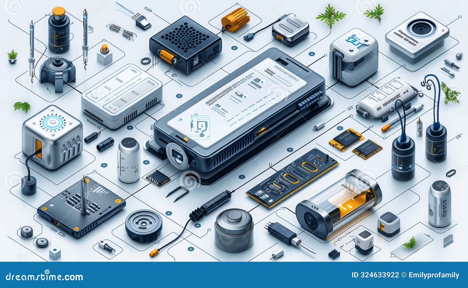 Diagram Illustrating the Components and Functionality of a Modern ...