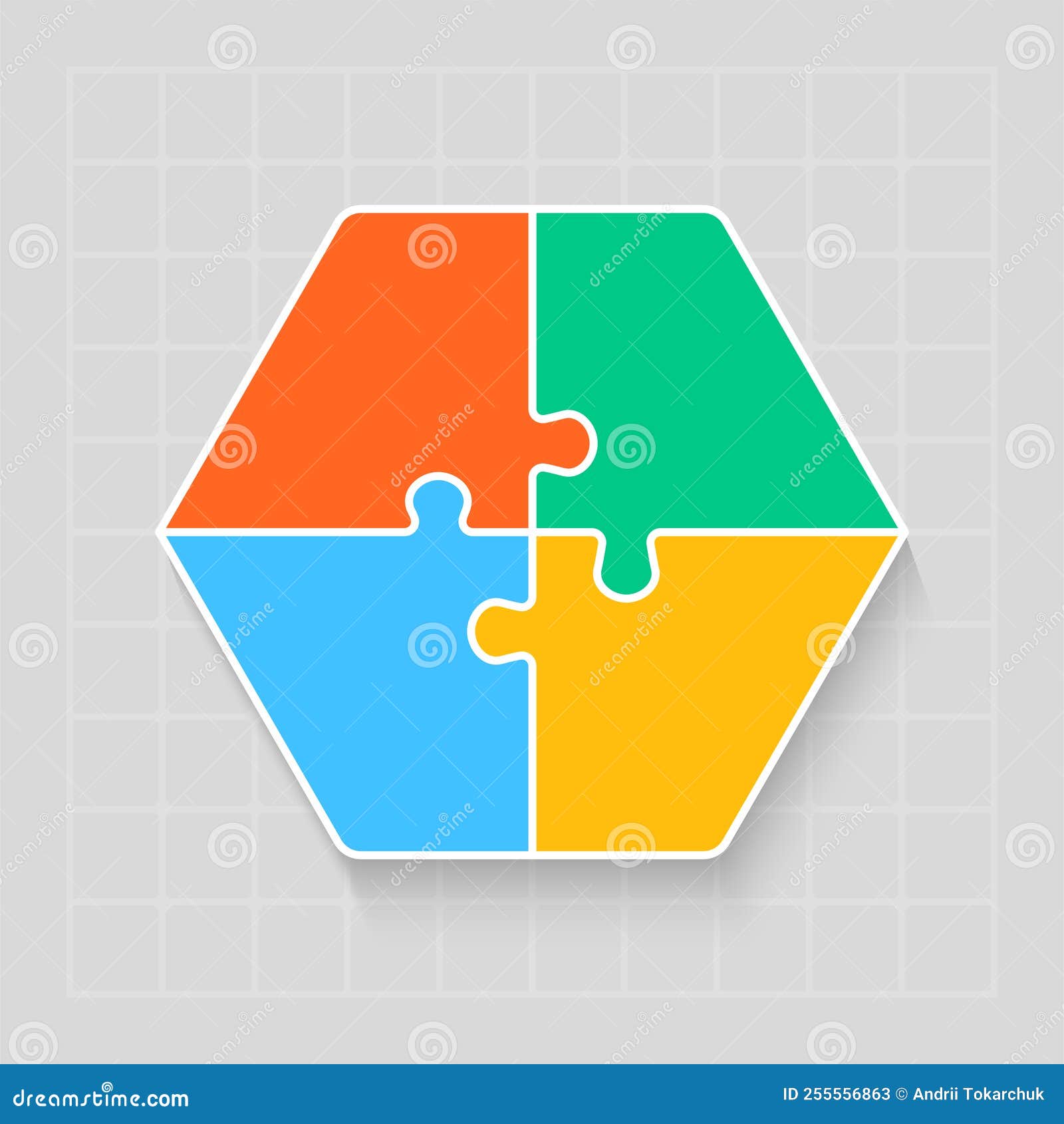 Hexagon Jigsaw Puzzle Blank Template Cartoon Vector | CartoonDealer.com ... Hexagon Jigsaw Puzzle Blank Template Cartoon Vector | CartoonDealer.com ...