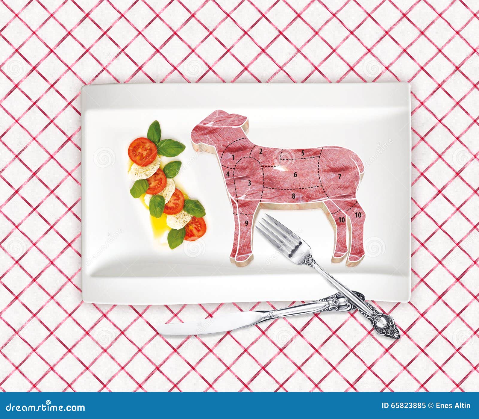 Diagram of lamb cutting stock image. Image of cuts, background - 65823885