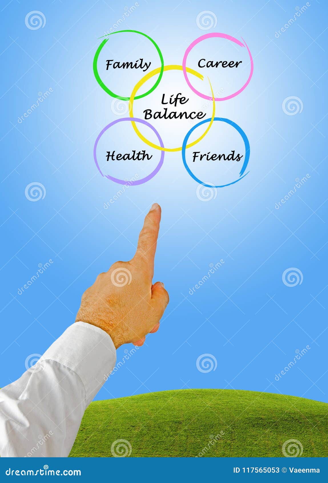 Diagram of life balance stock image. Image of diagram - 117565053