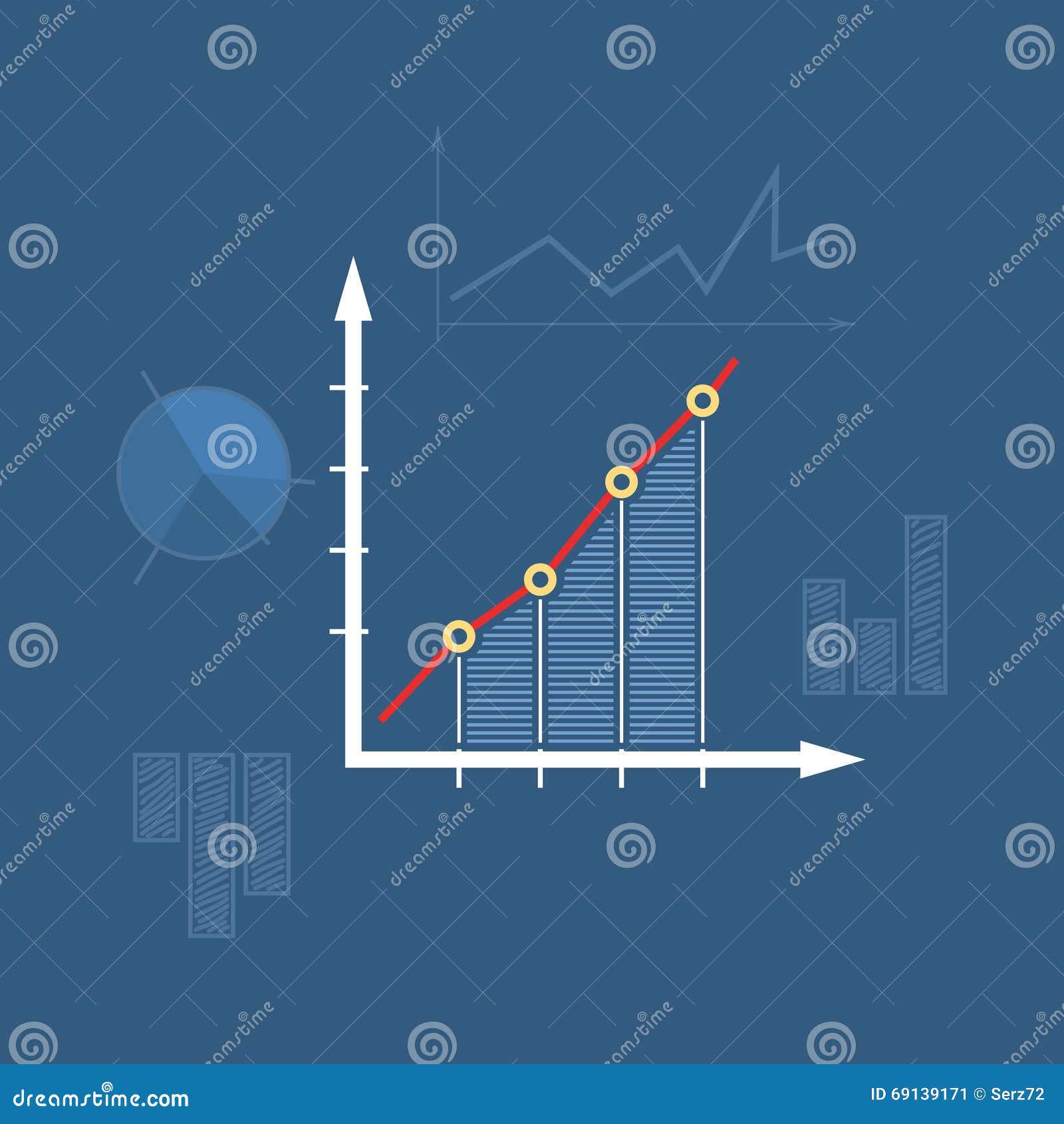 Diagram linje stildesign vektor illustrationer. Illustration av ...