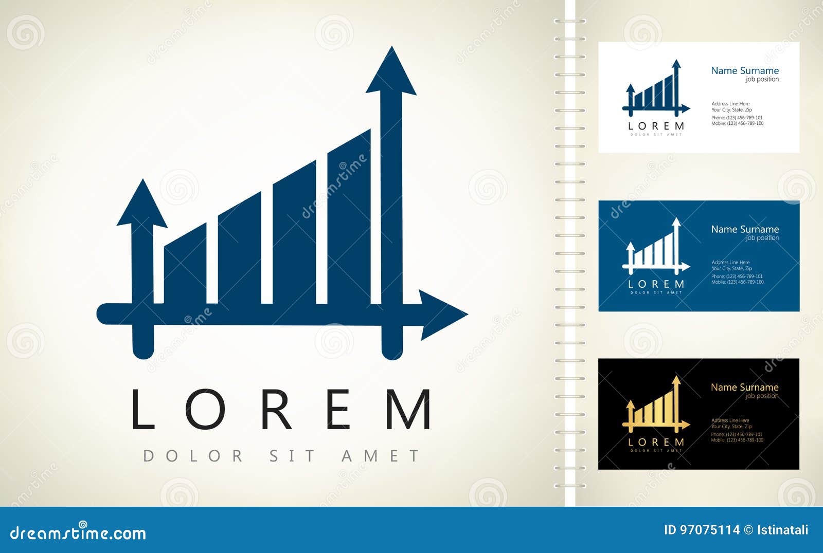 Diagram logo vector stock vector. Illustration of icon - 97075114