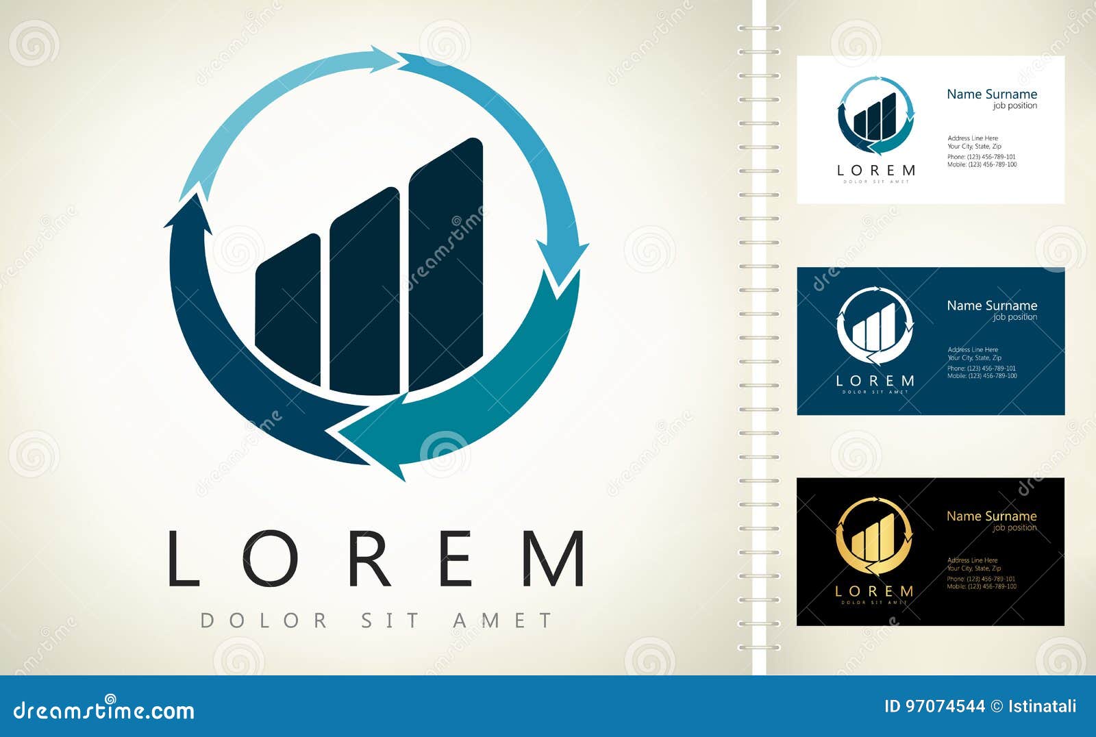 Diagram logo vector stock vector. Illustration of chart - 97074544