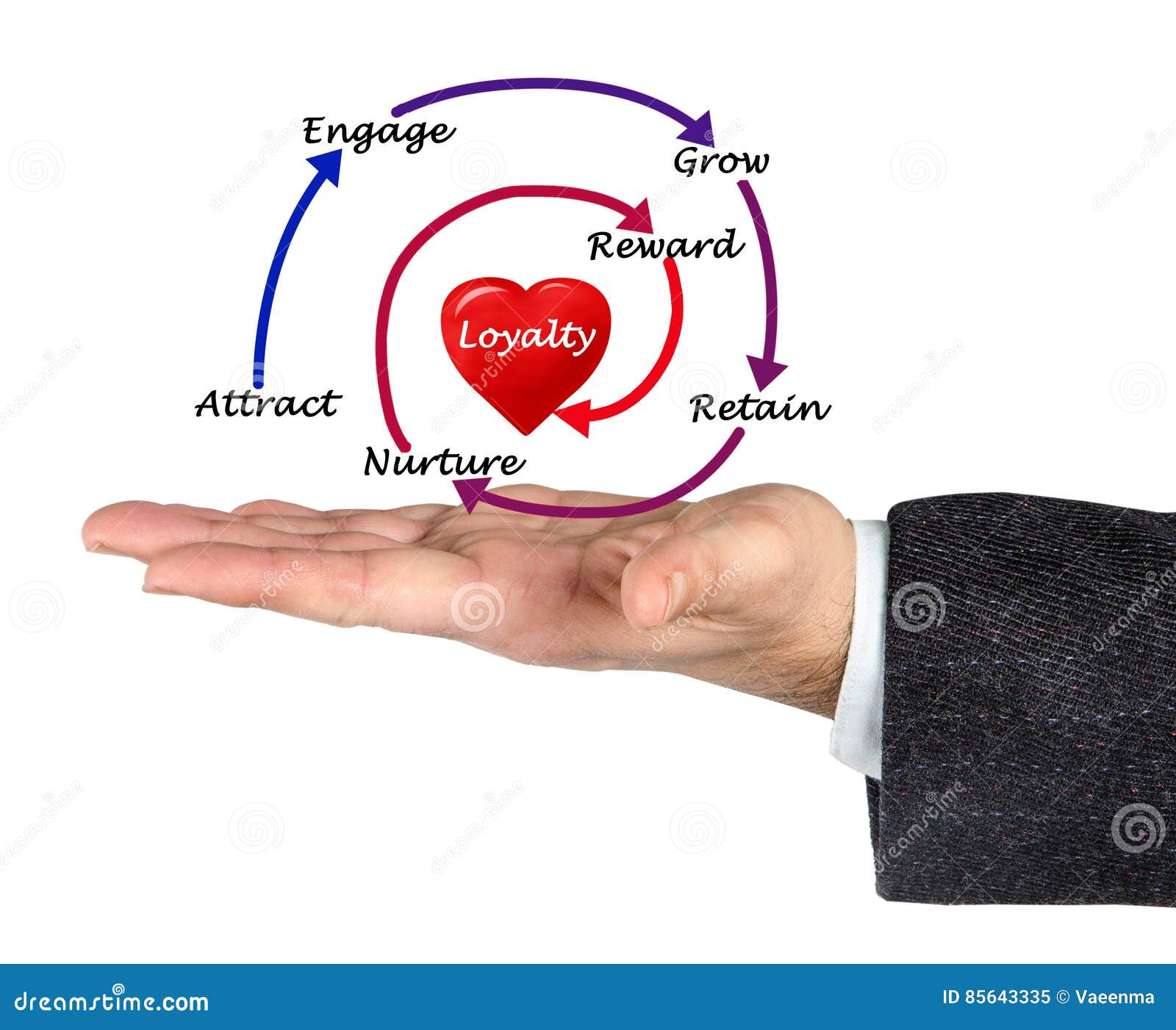 Diagram of Loyalty stock image. Image of concept, diagram - 85643335