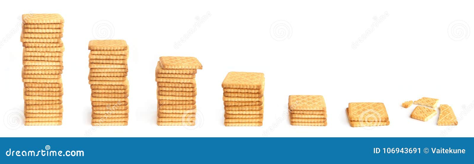 Diagram made from cookies. stock image. Image of dessert - 106943691
