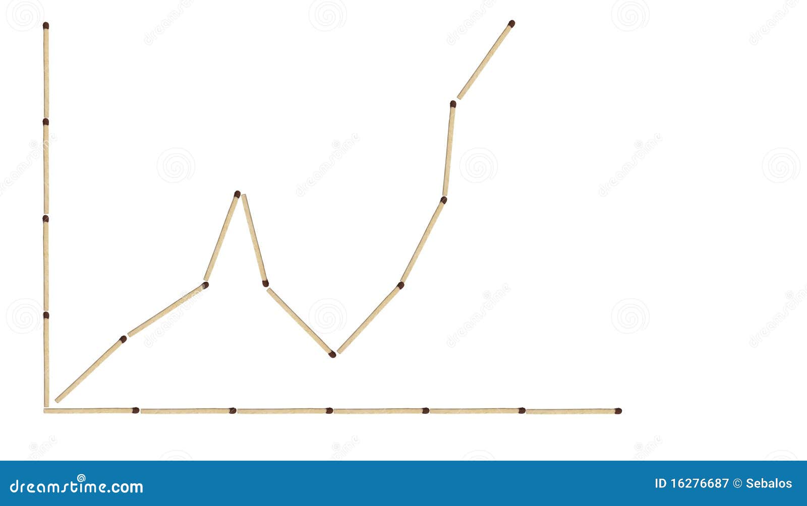Diagram of match sticks stock image. Image of financial - 16276687