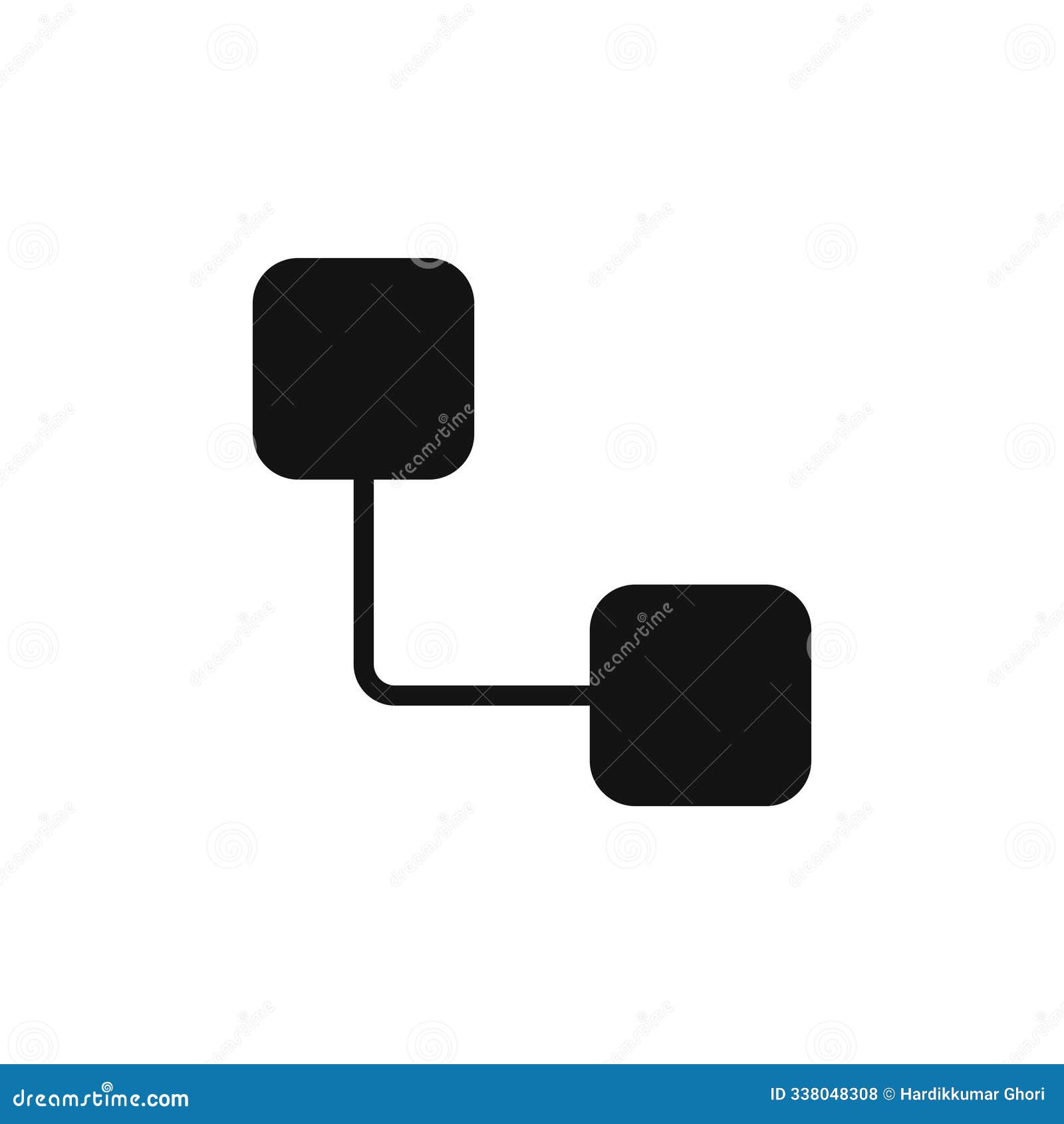 Diagram Nested Icon Isolated on White Background Stock Vector ...