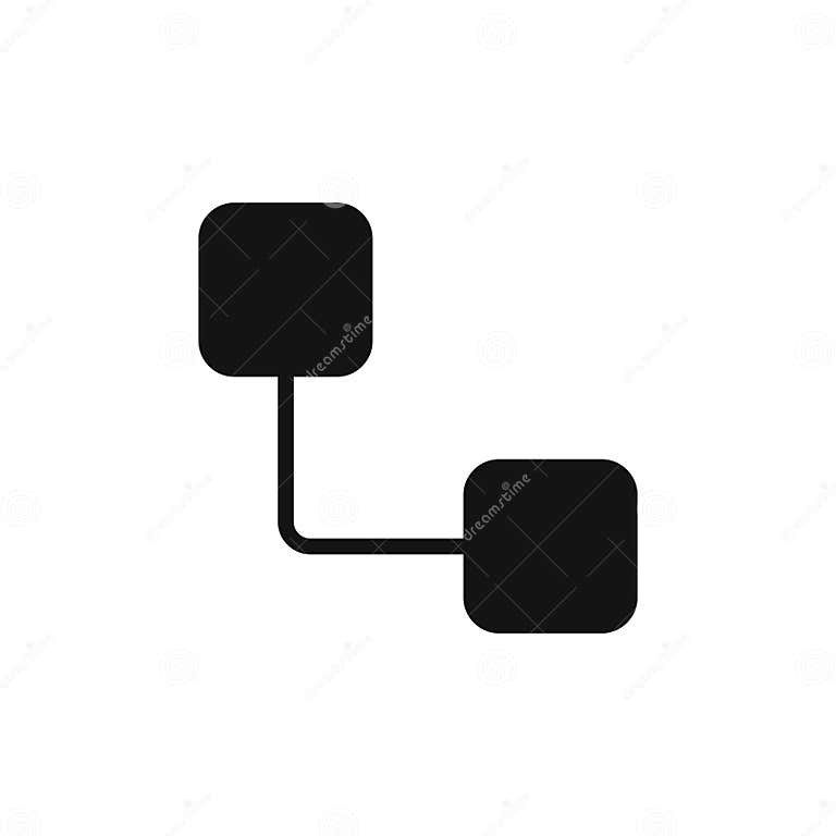 Diagram Nested Icon Isolated on White Background Stock Vector ...