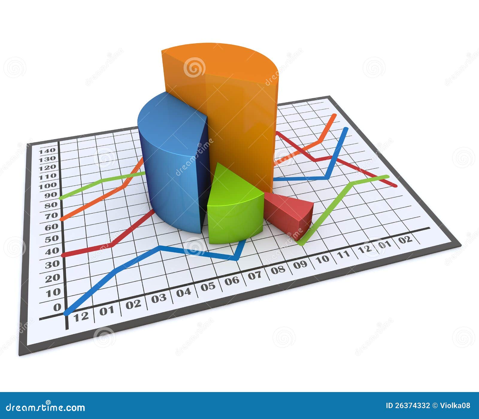 Diagram och grafer stock illustrationer. Illustration av graf - 26374332