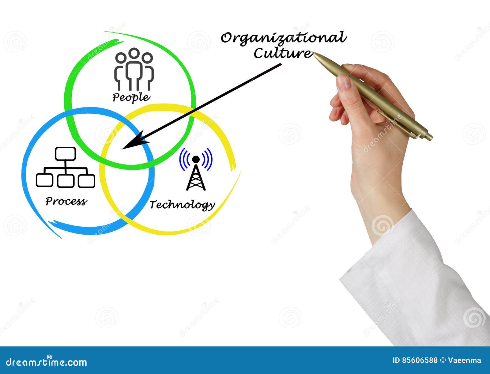 Diagram of Organizational Culture Stock Illustration - Illustration of ...