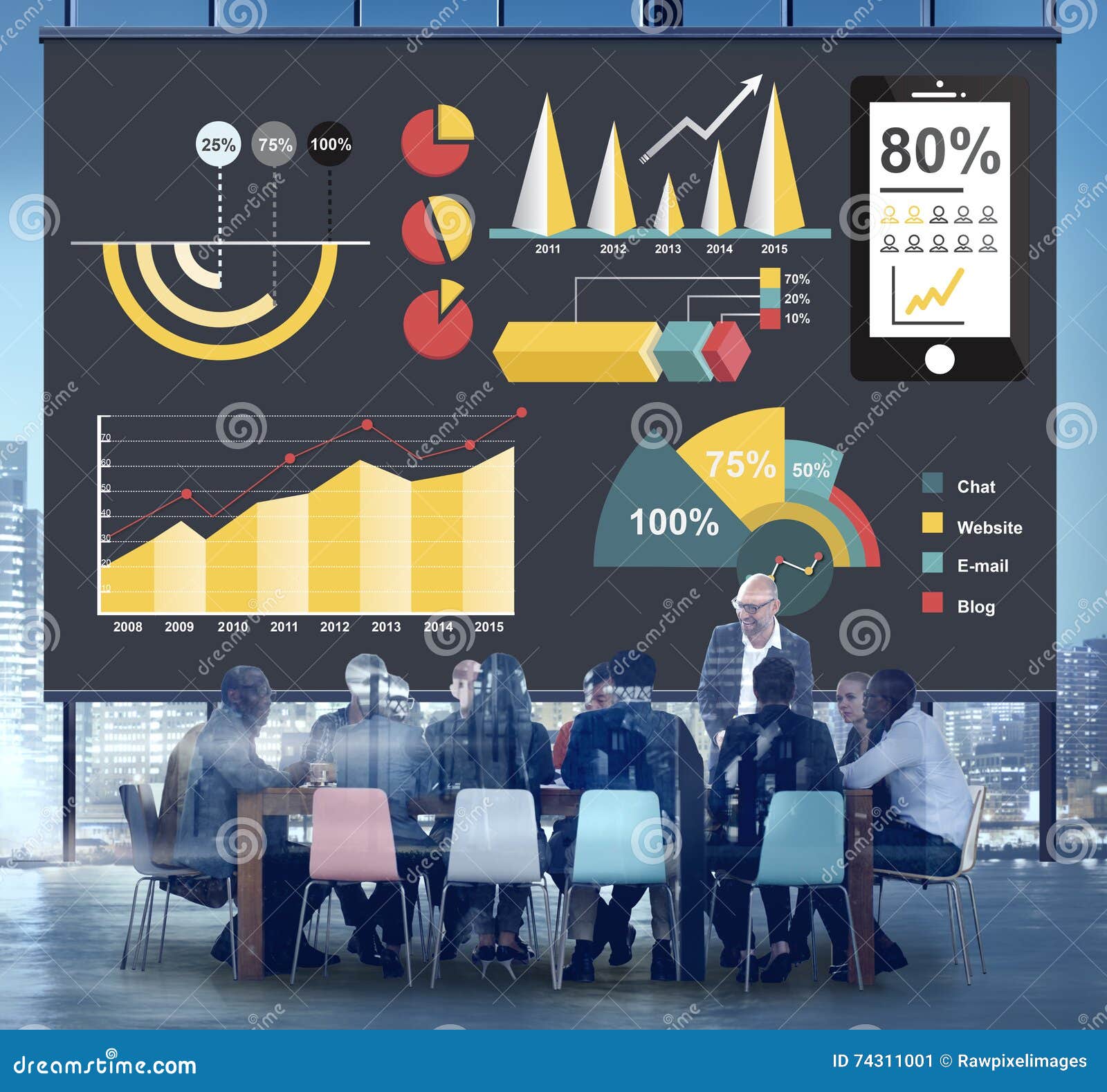 Diagram Percentage Business Chart Concept Stock Image - Image of plan ...
