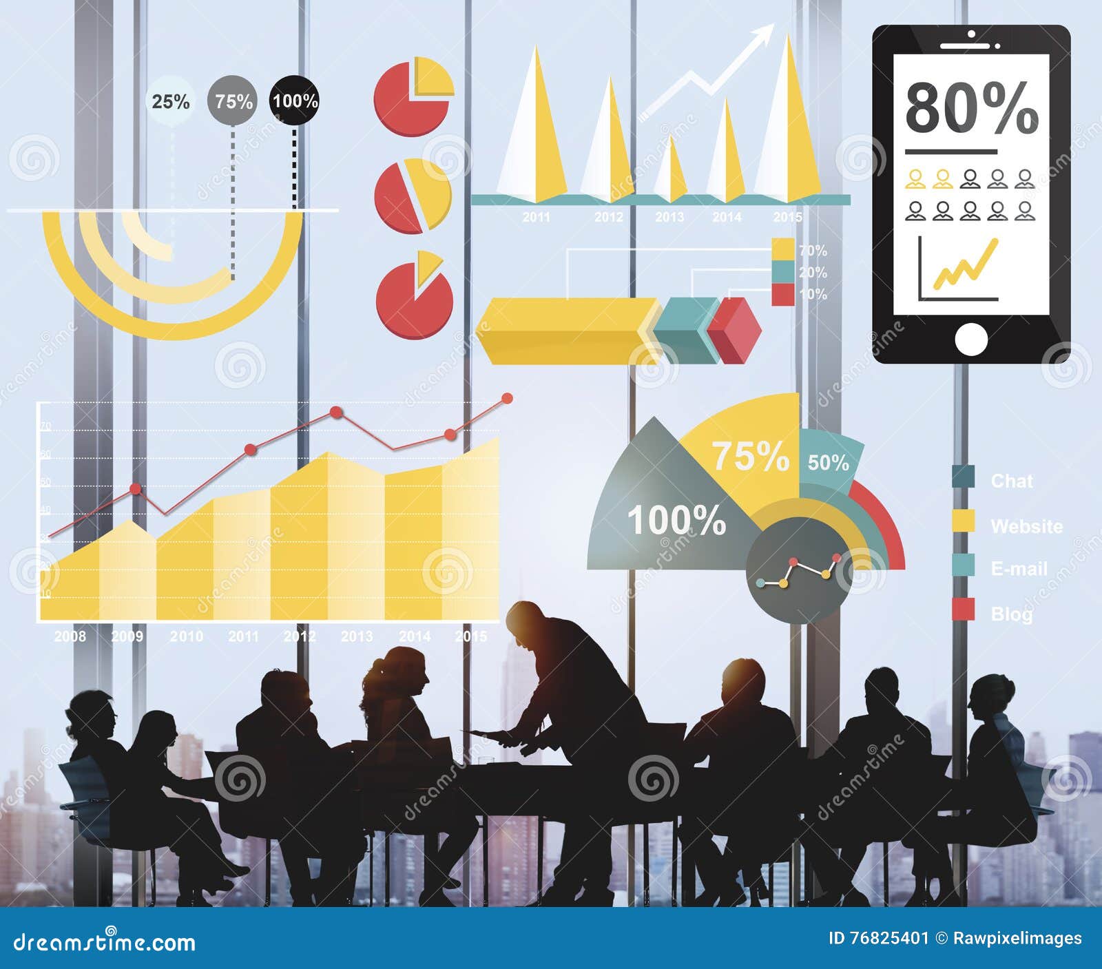 Diagram Percentage Business Chart Concept Stock Image - Image of back ...