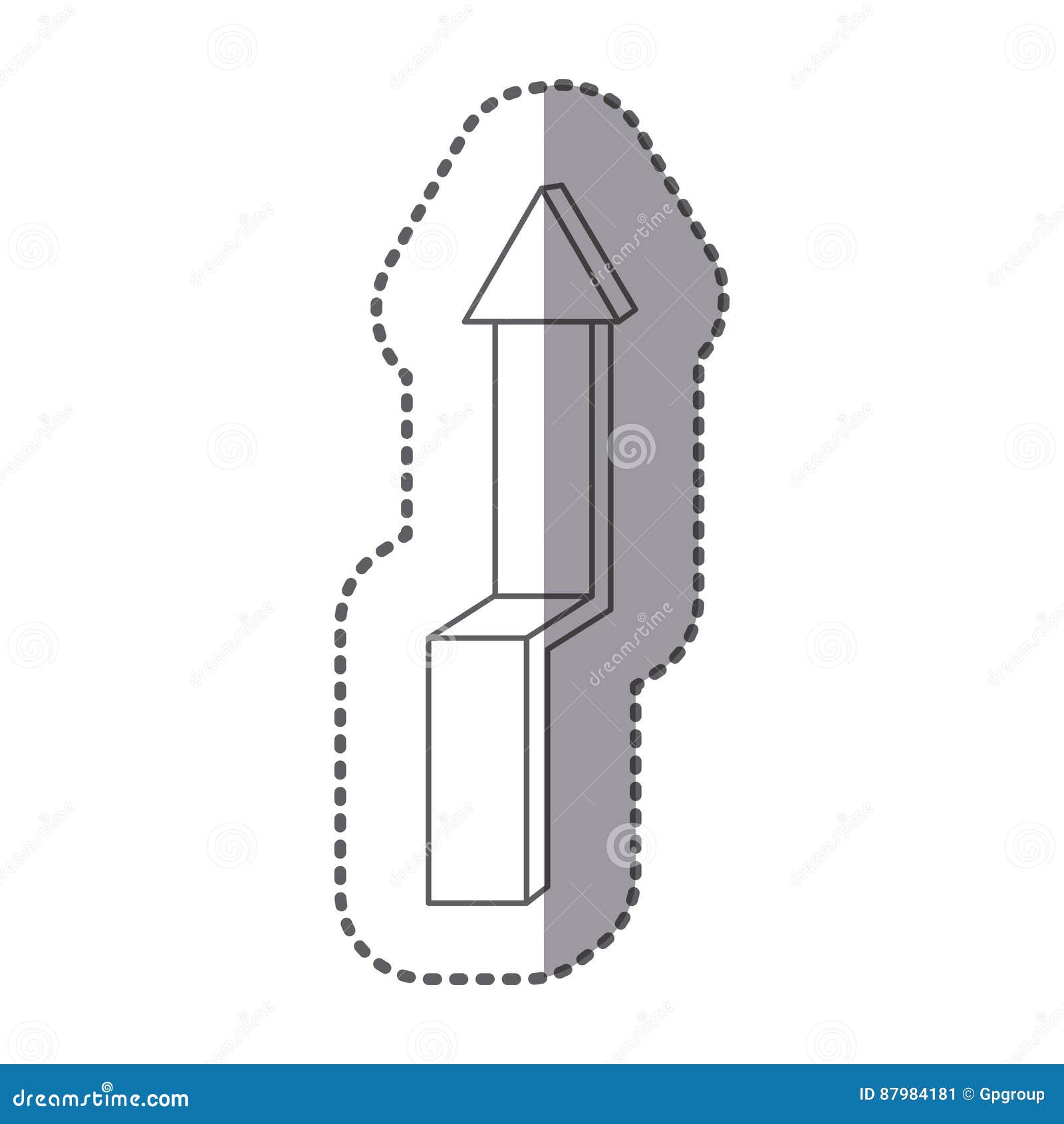 Diagram pil upp symbol stock illustrationer. Illustration av symbol ...